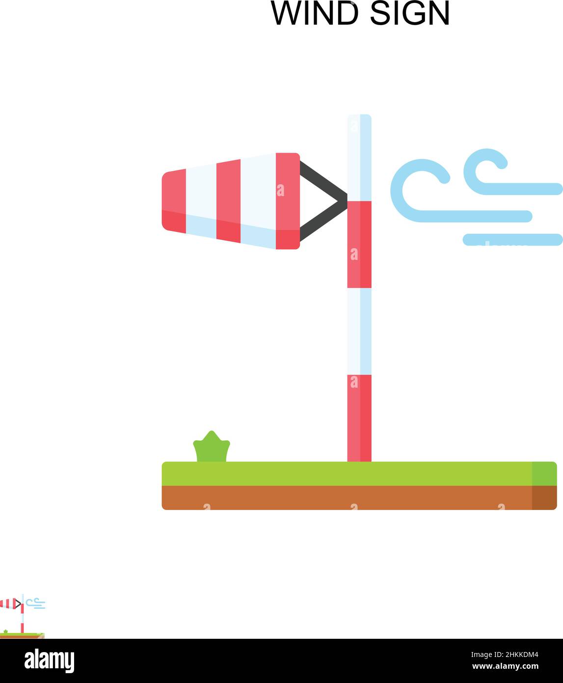 Blow wind illustration Cut Out Stock Images & Pictures - Alamy