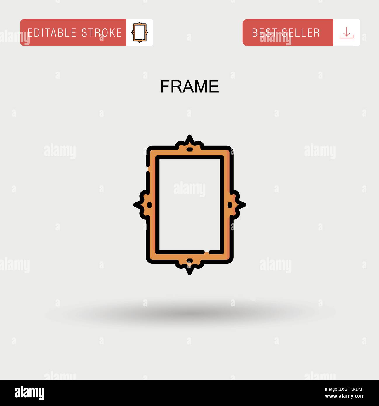 Frame Simple vector icon Stock Vector Image & Art - Alamy