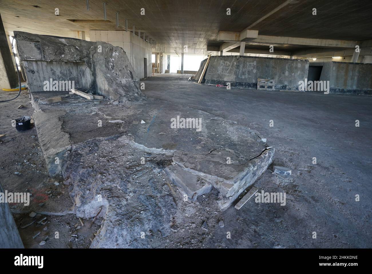 Hamburg, Germany. 28th Jan, 2022. Traces of an aerial bombing raid ...