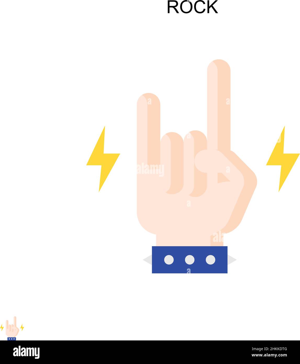 Rock Simple vector icon. Illustration symbol design template for web ...