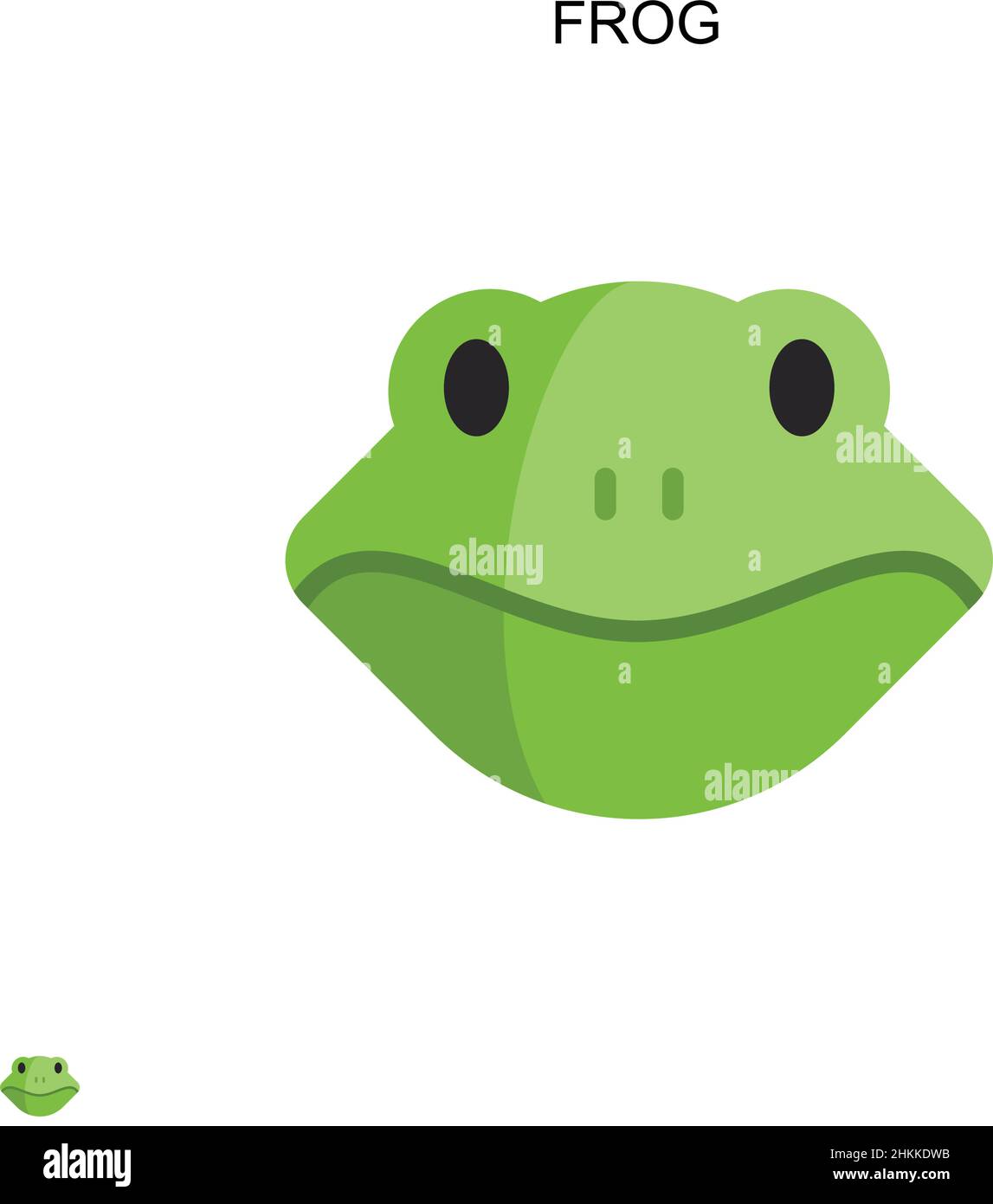 Frog Simple vector icon. Illustration symbol design template for web ...