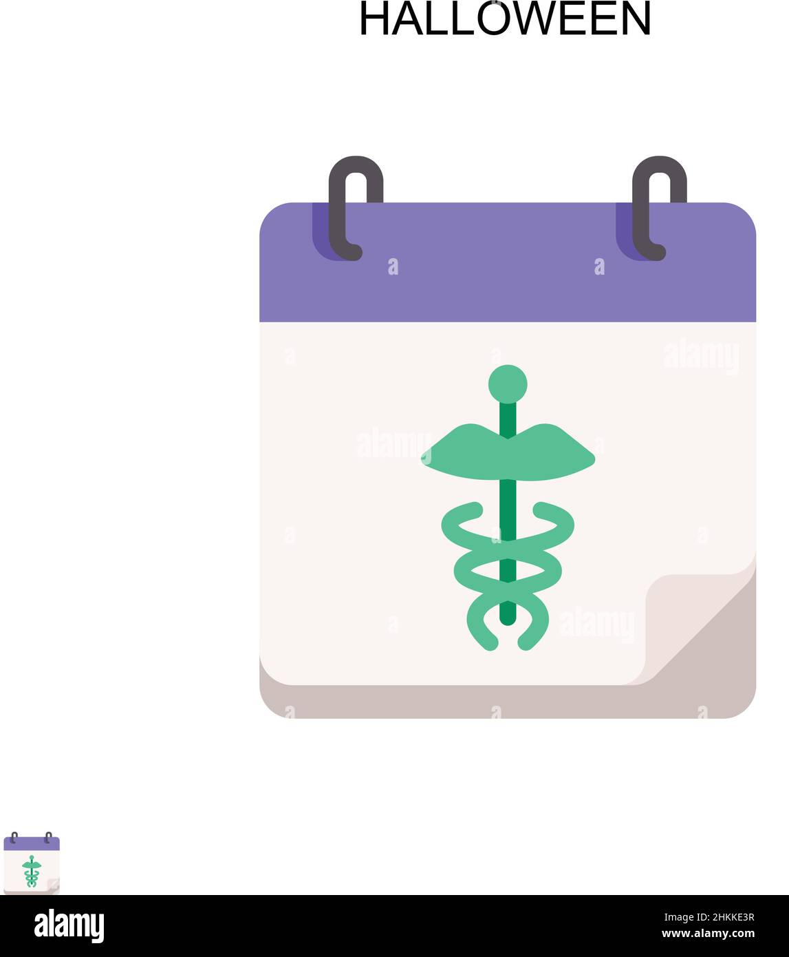 Halloween Simple vector icon. Illustration symbol design template for ...