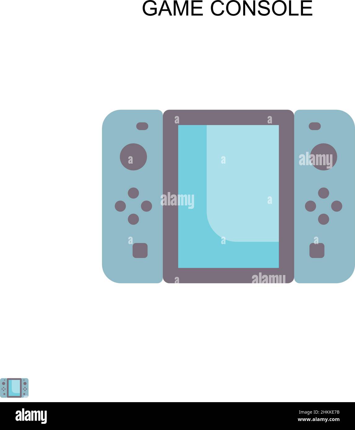 Game console Simple vector icon. Illustration symbol design template ...