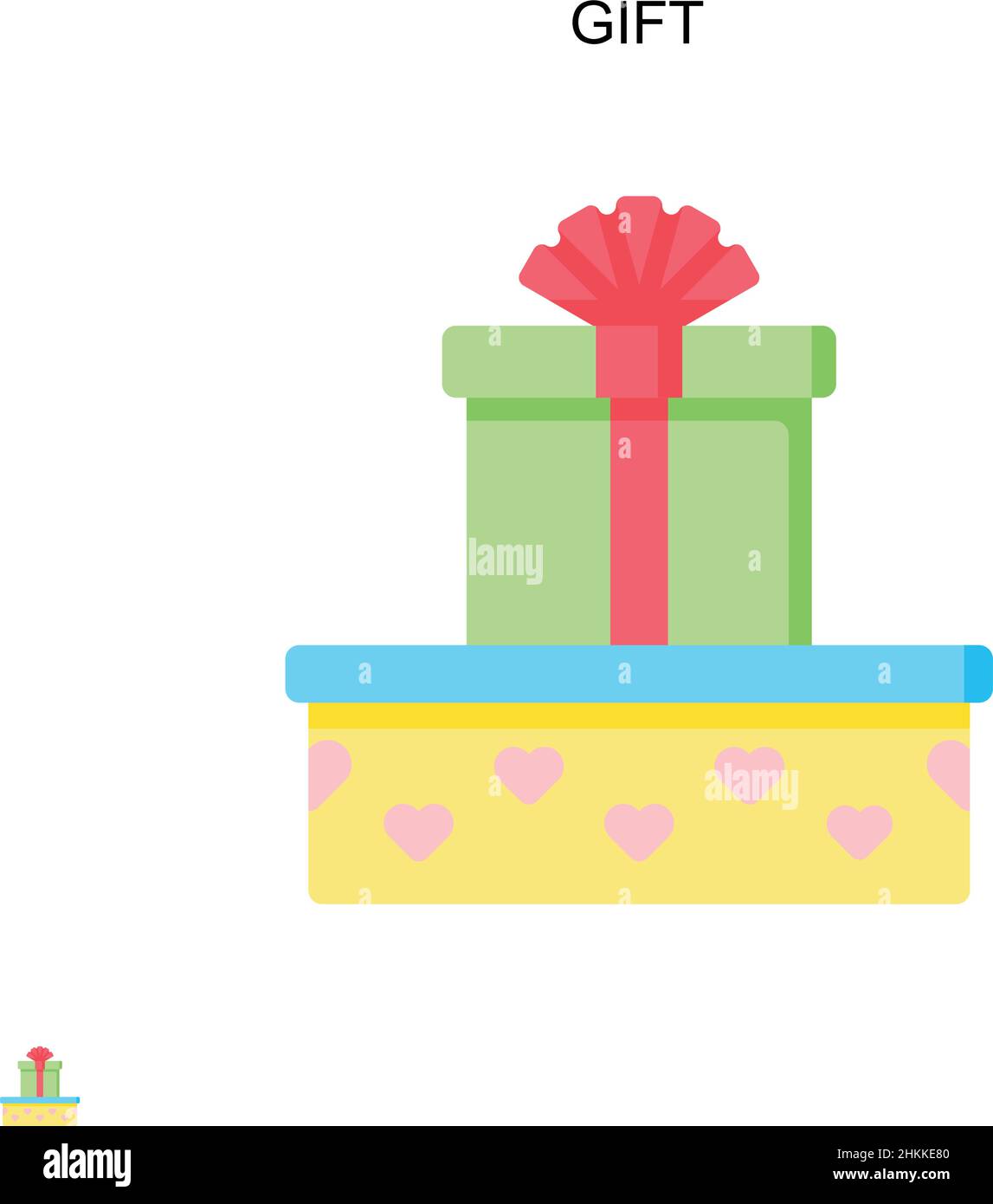 Gift Simple vector icon. Illustration symbol design template for web ...