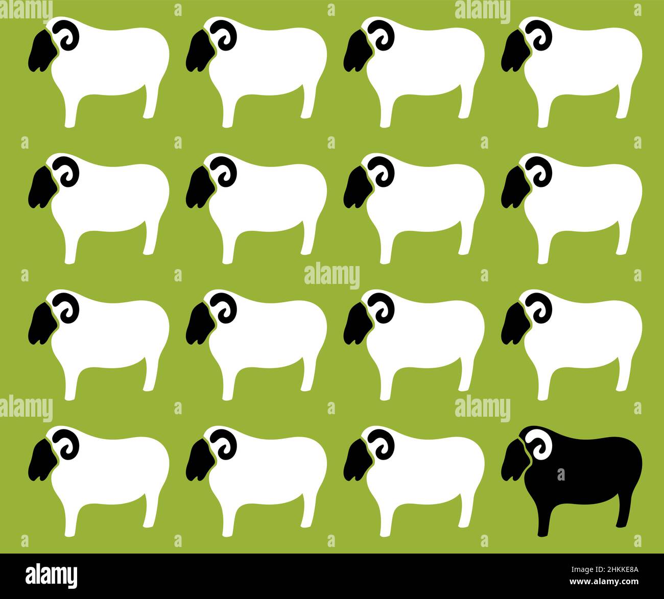 Wallpaper images of sheep - vector, Illustrations. Easy editable ...