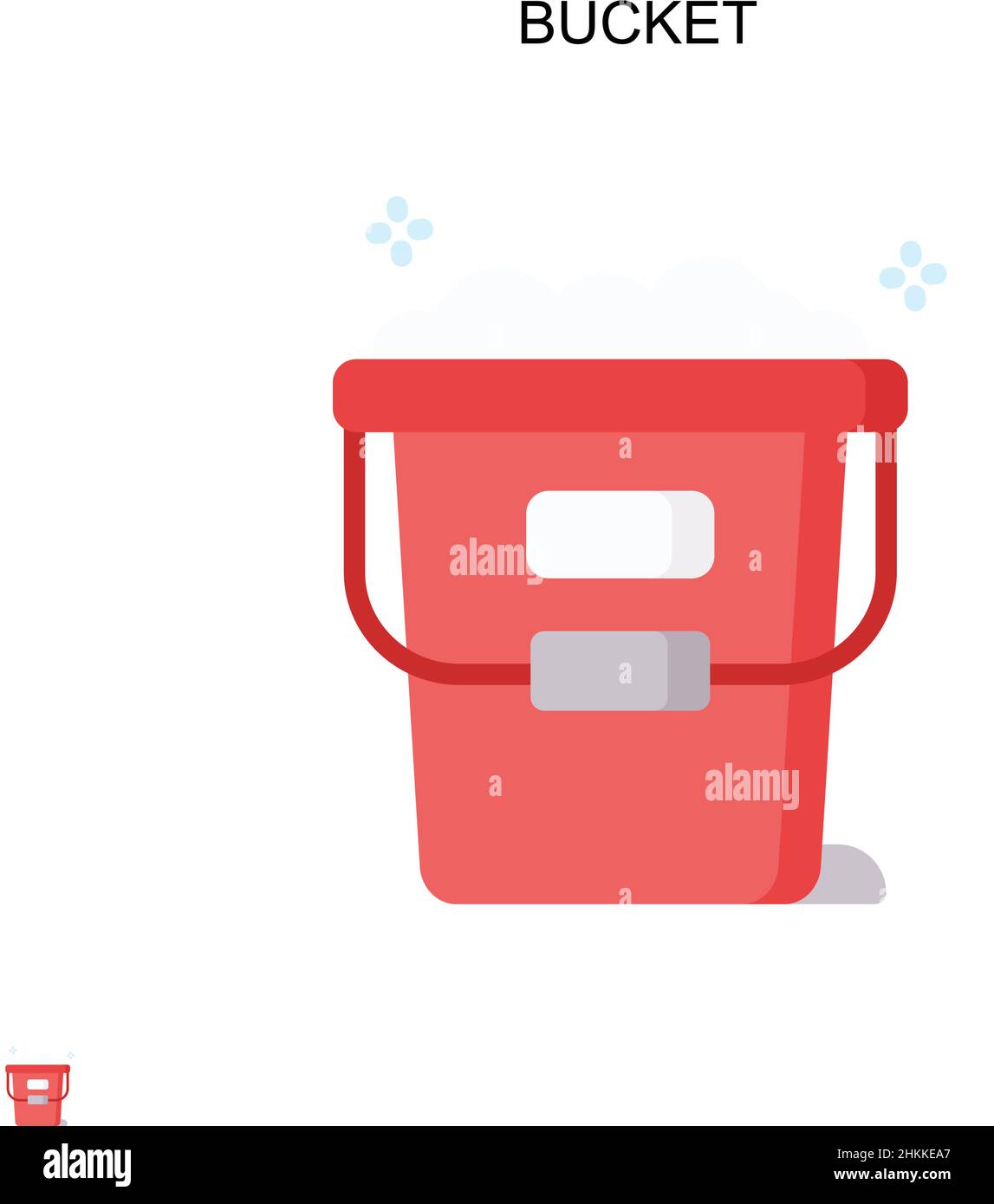 Bucket Simple vector icon. Illustration symbol design template for web ...