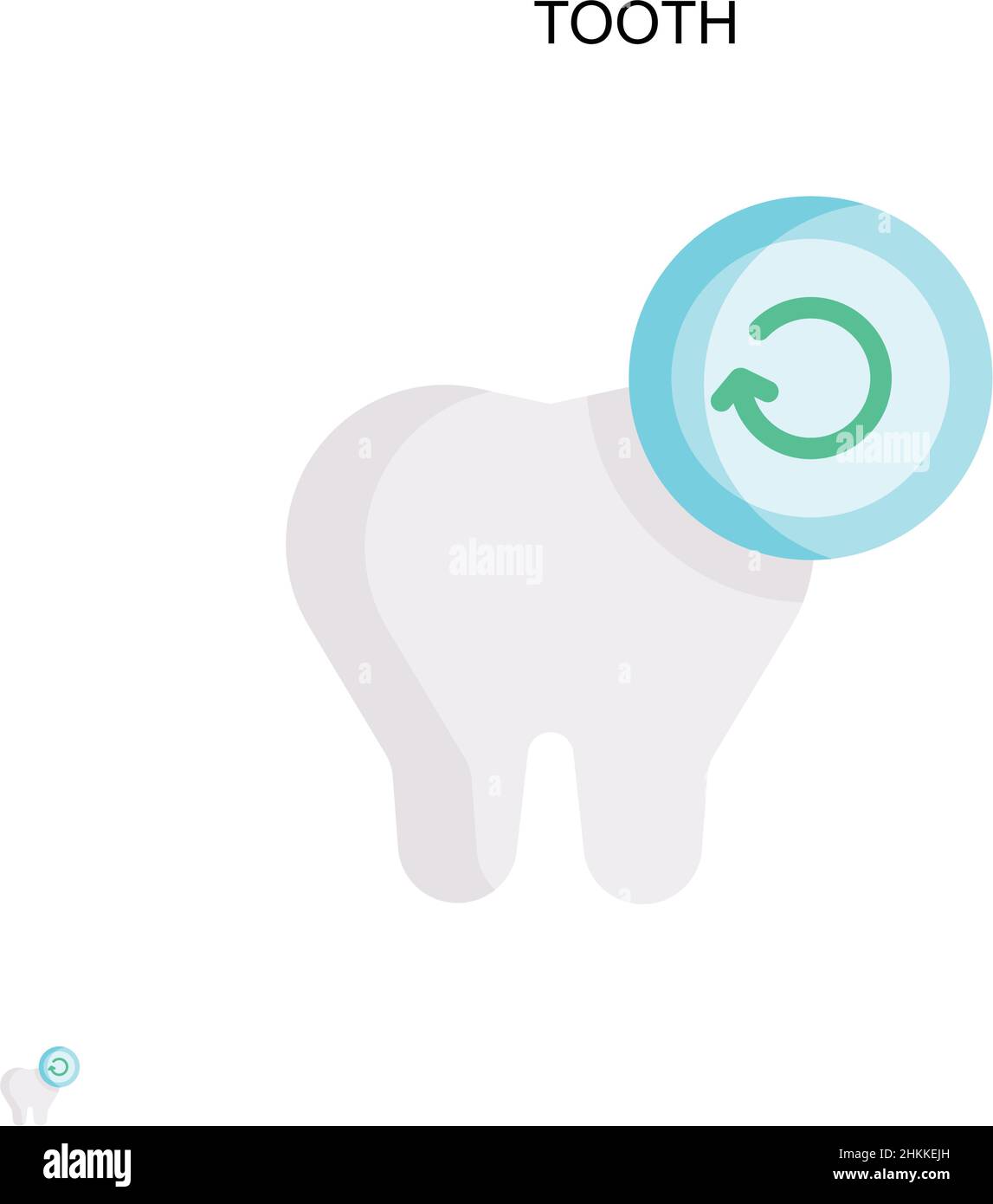 Tooth Simple vector icon. Illustration symbol design template for web ...