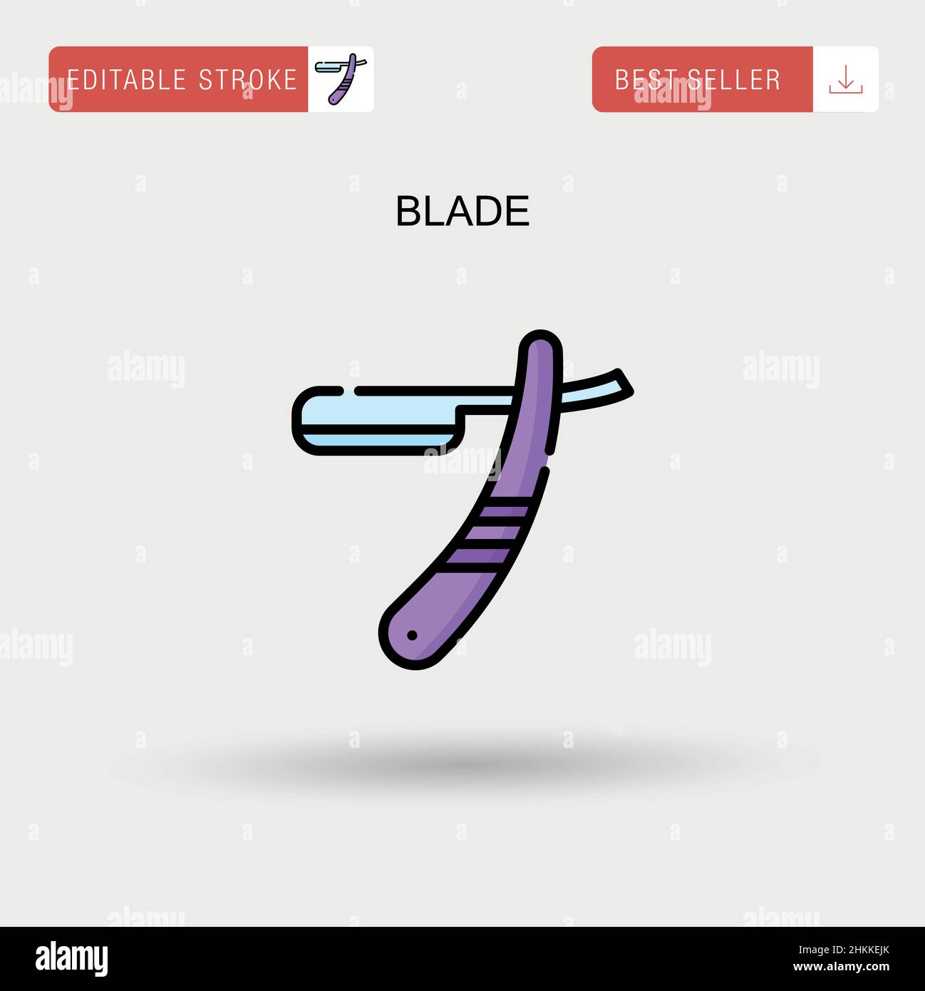 Blade Simple vector icon Stock Vector Image & Art - Alamy