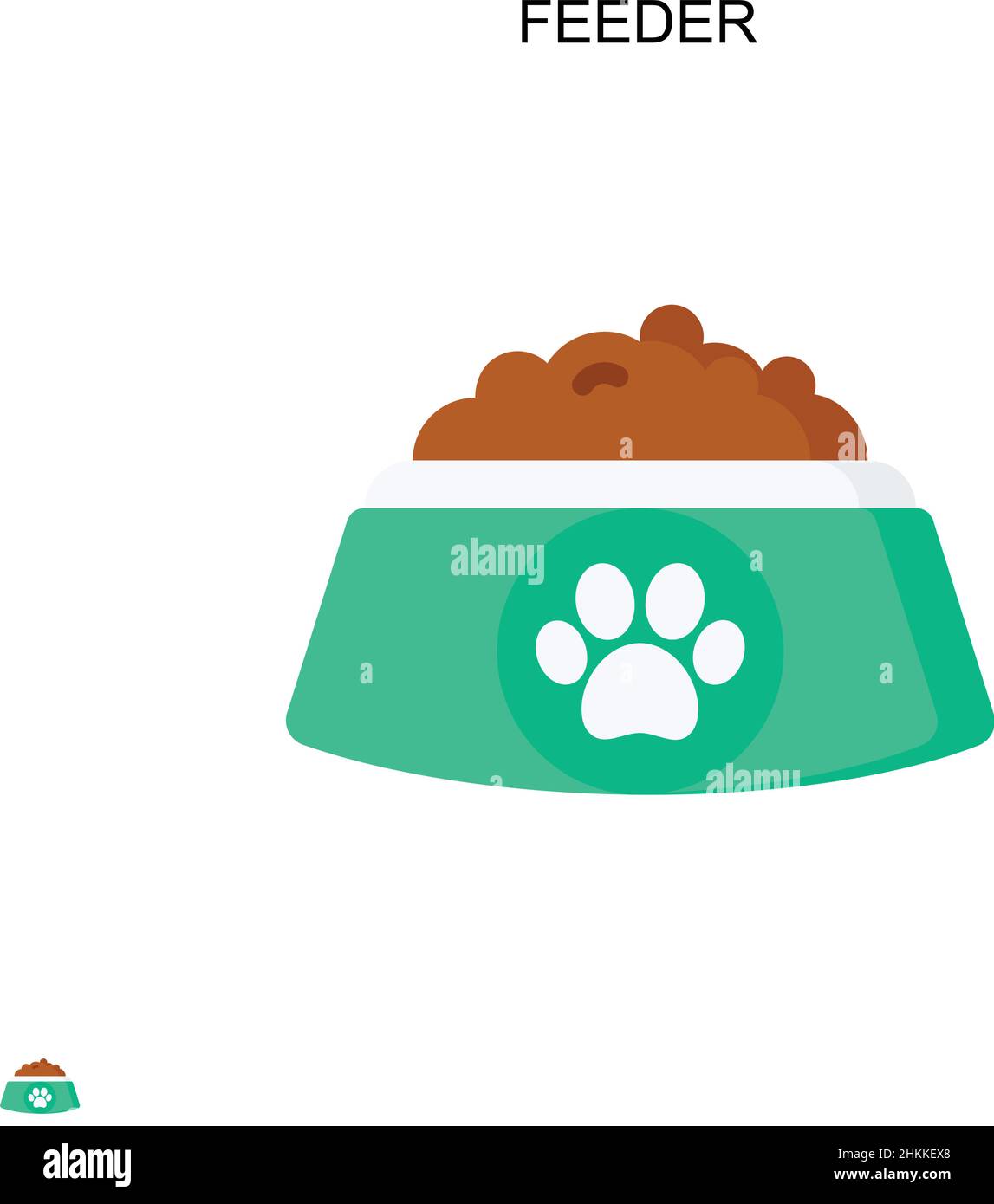 Feeder Simple vector icon. Illustration symbol design template for web ...