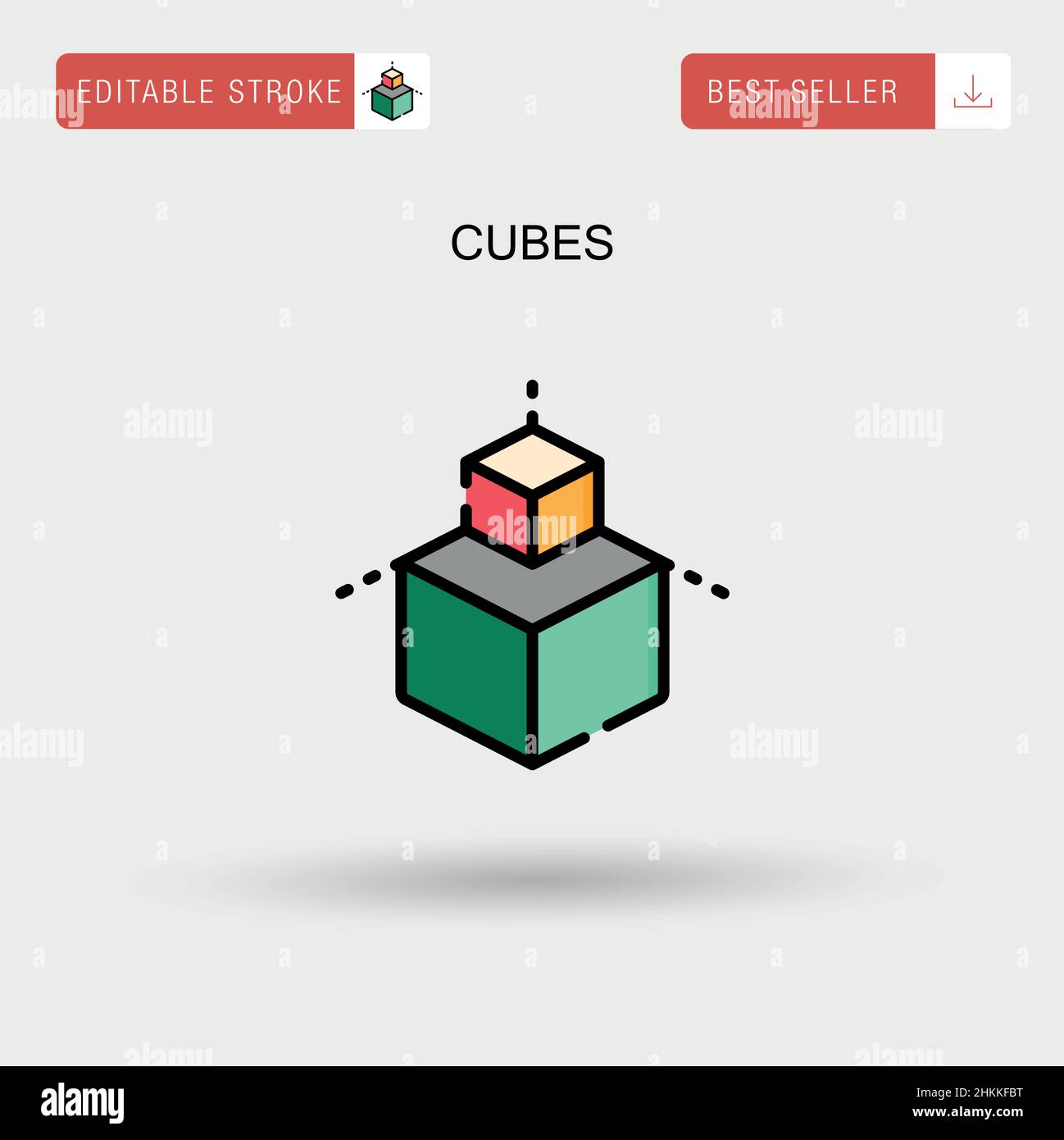 Cubes block Stock Vector Images - Alamy