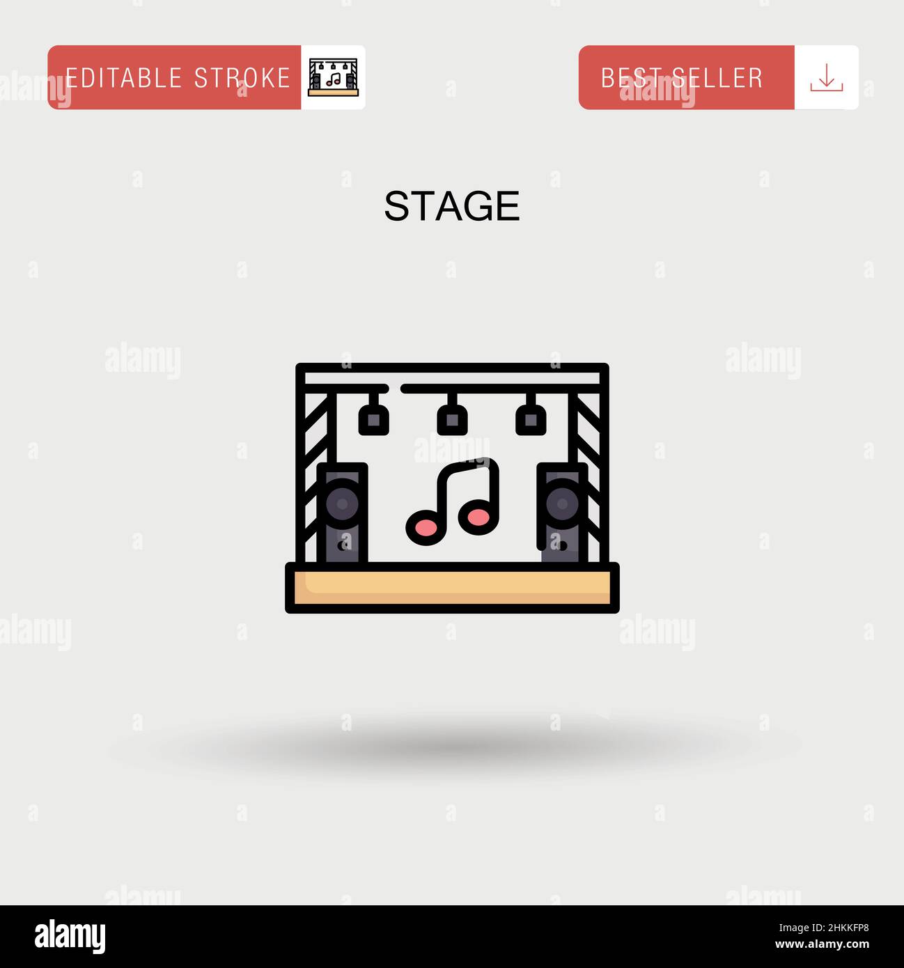 Stage Simple vector icon Stock Vector Image & Art - Alamy