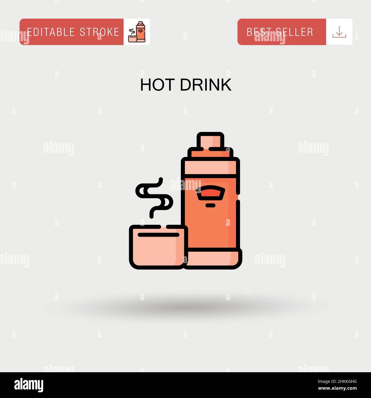 Hot drink Simple vector icon Stock Vector Image & Art - Alamy