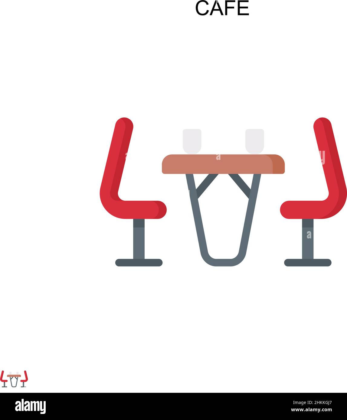 Cafe Simple vector icon. Illustration symbol design template for web ...