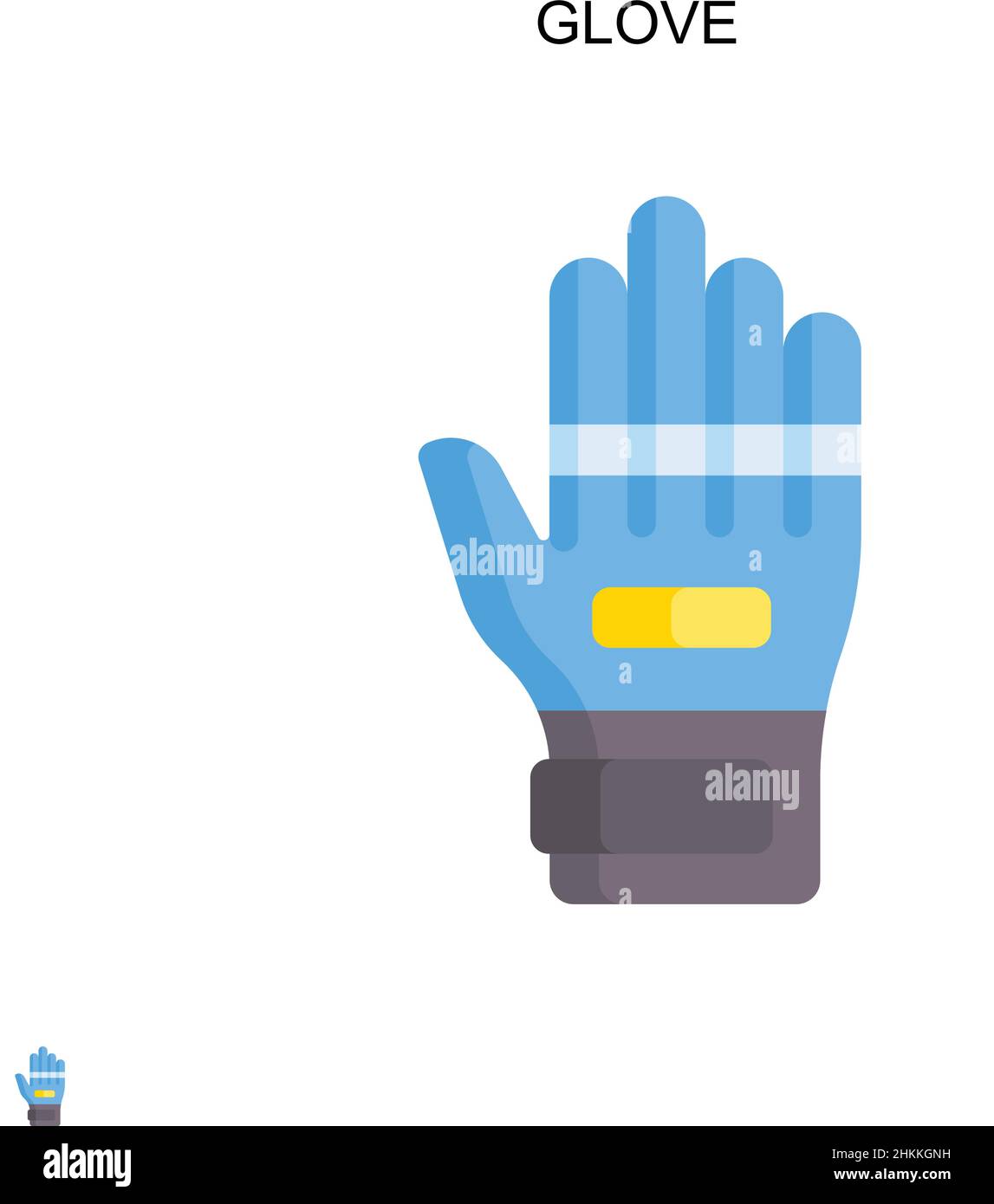 Glove Simple vector icon. Illustration symbol design template for web ...