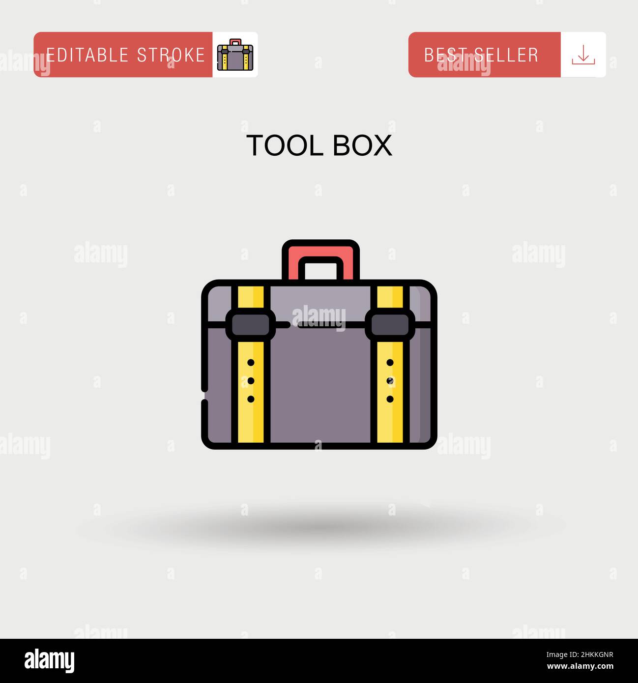 Tool box Simple vector icon Stock Vector Image & Art - Alamy