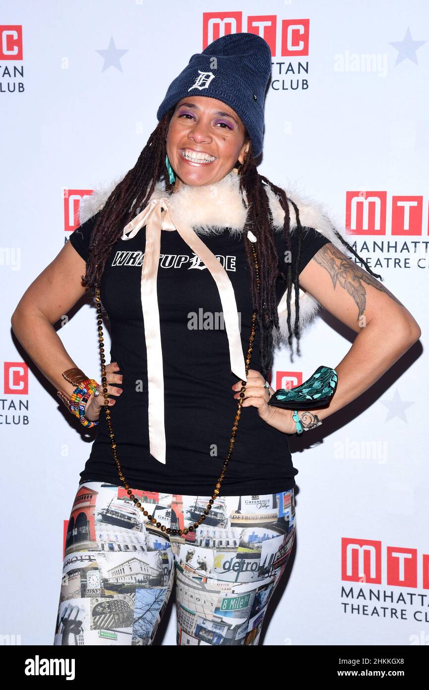 New York, USA. 04th Feb, 2022. Jessica Care Moore attends the Broadway ...