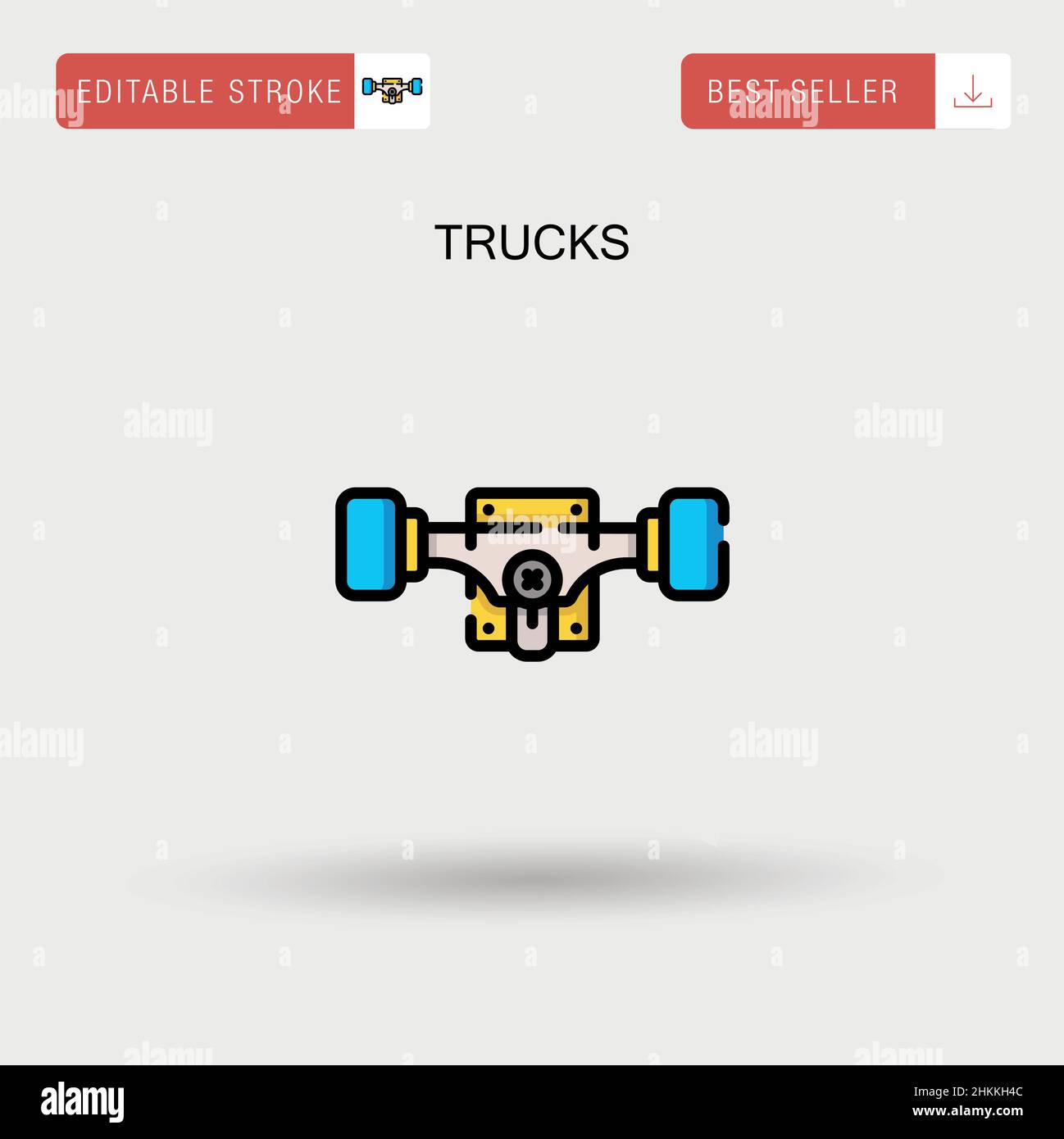Trucks Simple vector icon Stock Vector Image & Art - Alamy