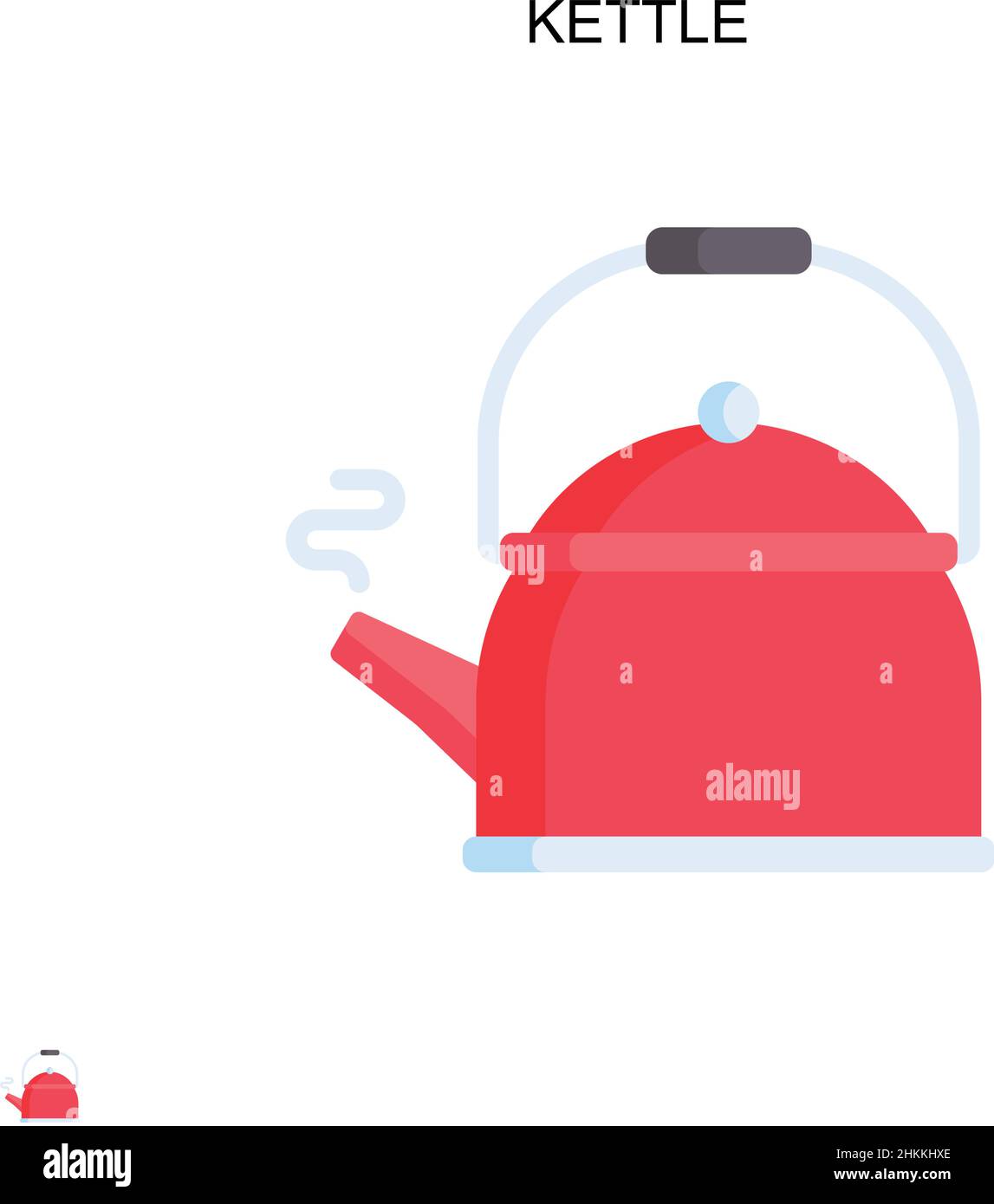 Kettle Simple vector icon. Illustration symbol design template for web ...