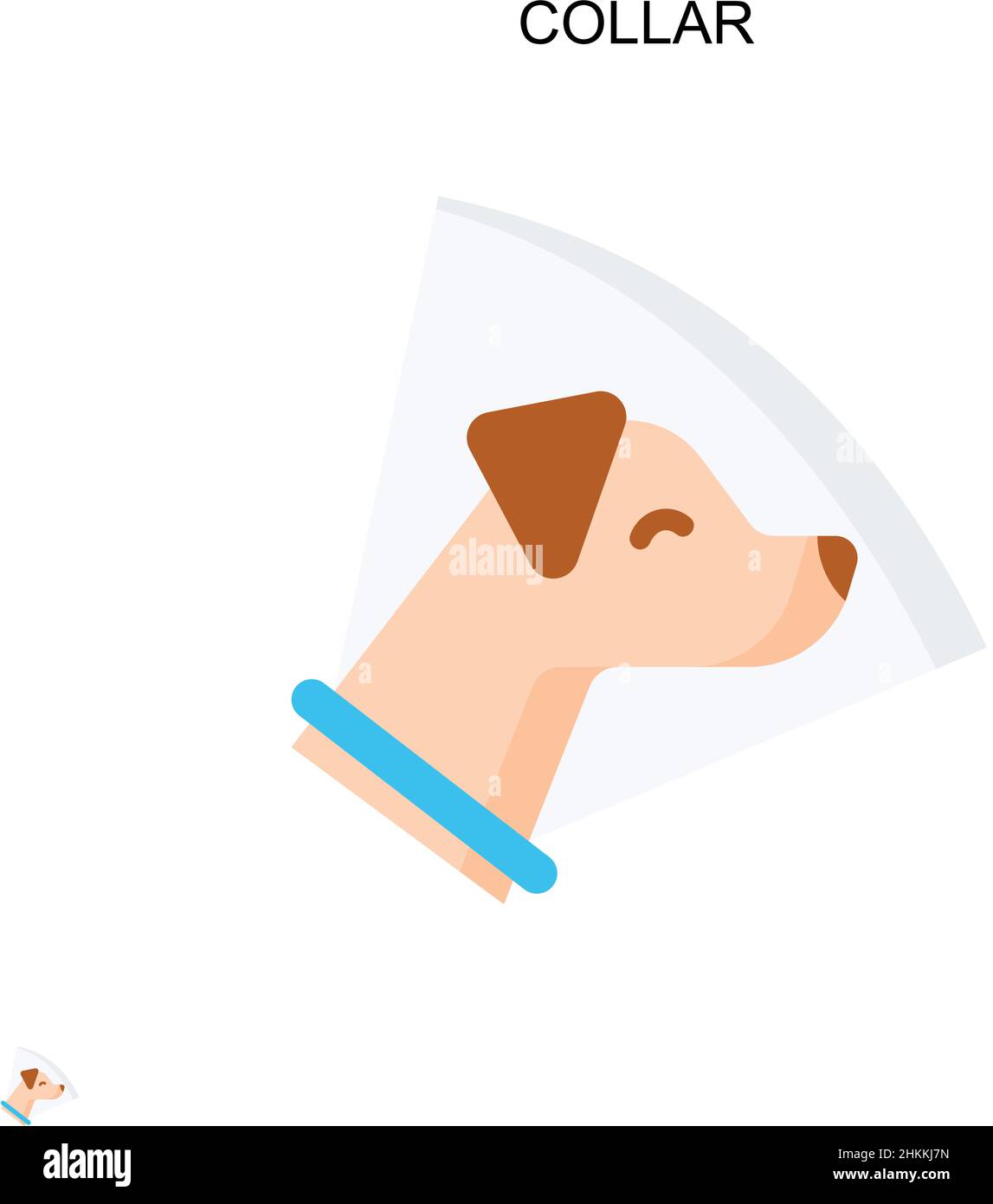 Collar Simple vector icon. Illustration symbol design template for web ...