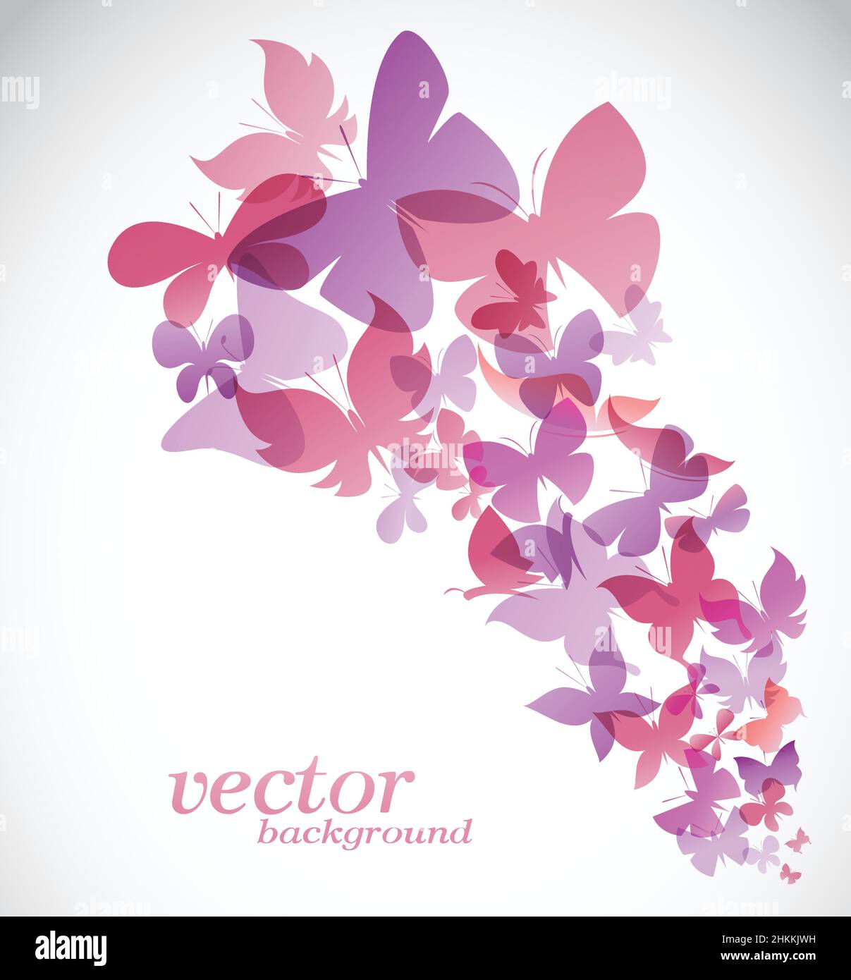 Butterfly design on white background - Vector Illustration. Easy ...