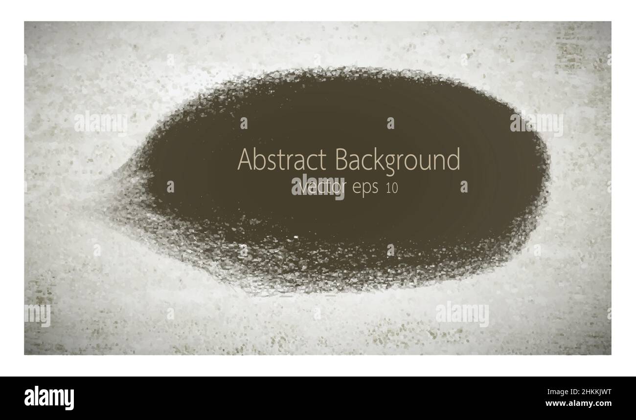 Brown ink vector brush strokes on gray background. Easy editable ...