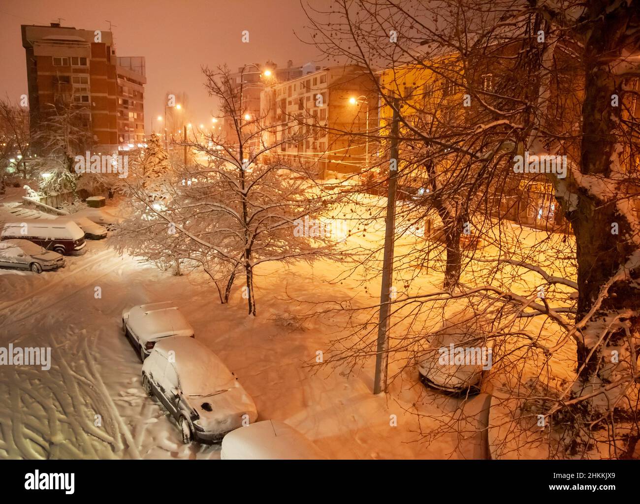 Winter in Sarajevo with a lot of snow Stock Photo - Alamy