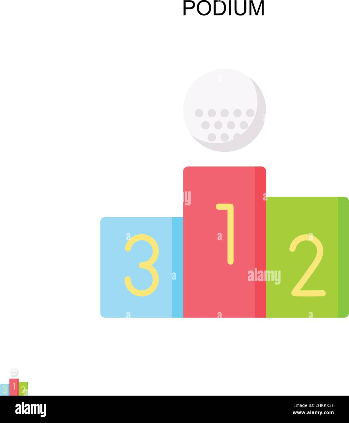 Podium Simple vector icon. Illustration symbol design template for web ...