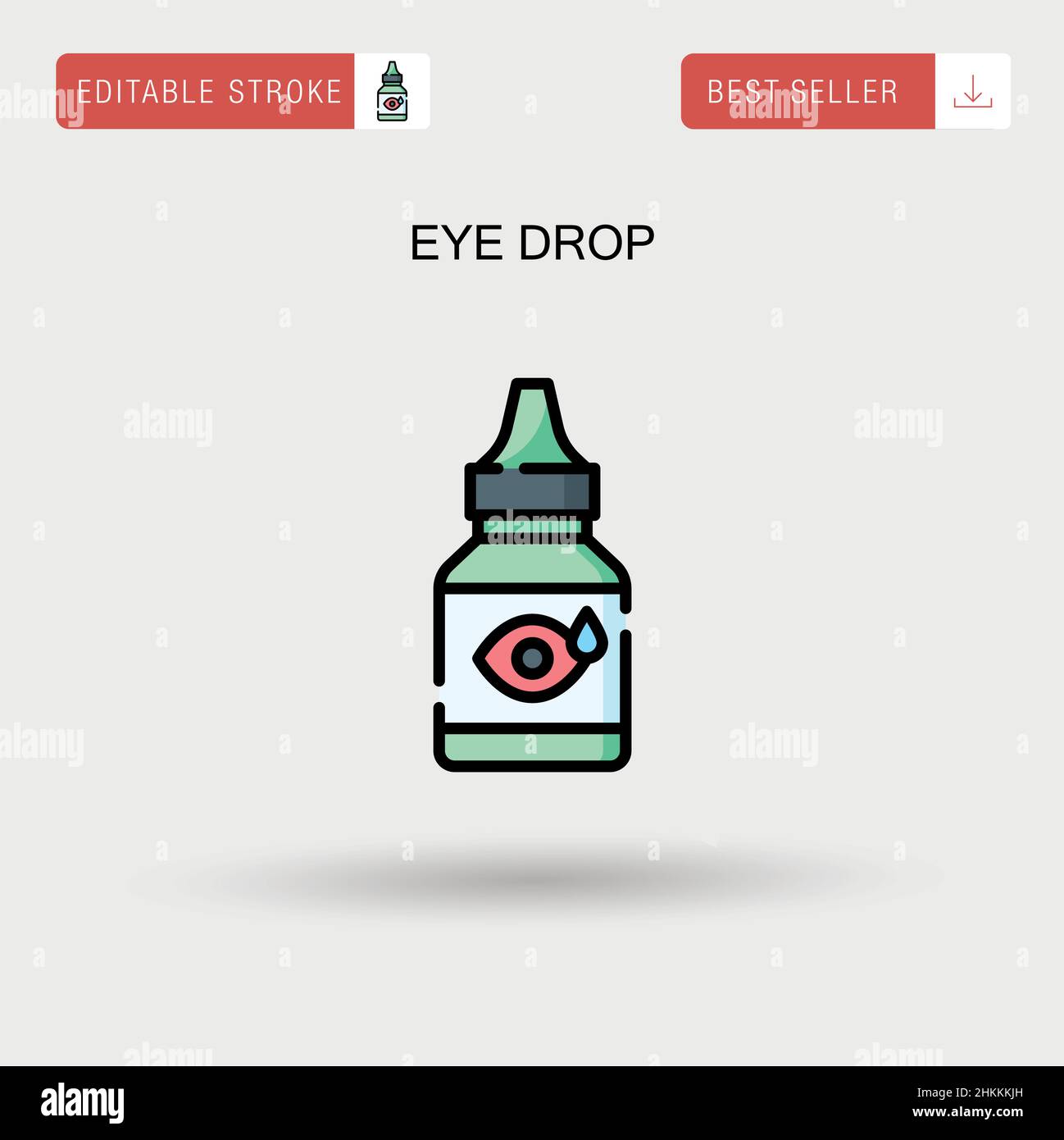 Eye drop Simple vector icon Stock Vector Image & Art - Alamy
