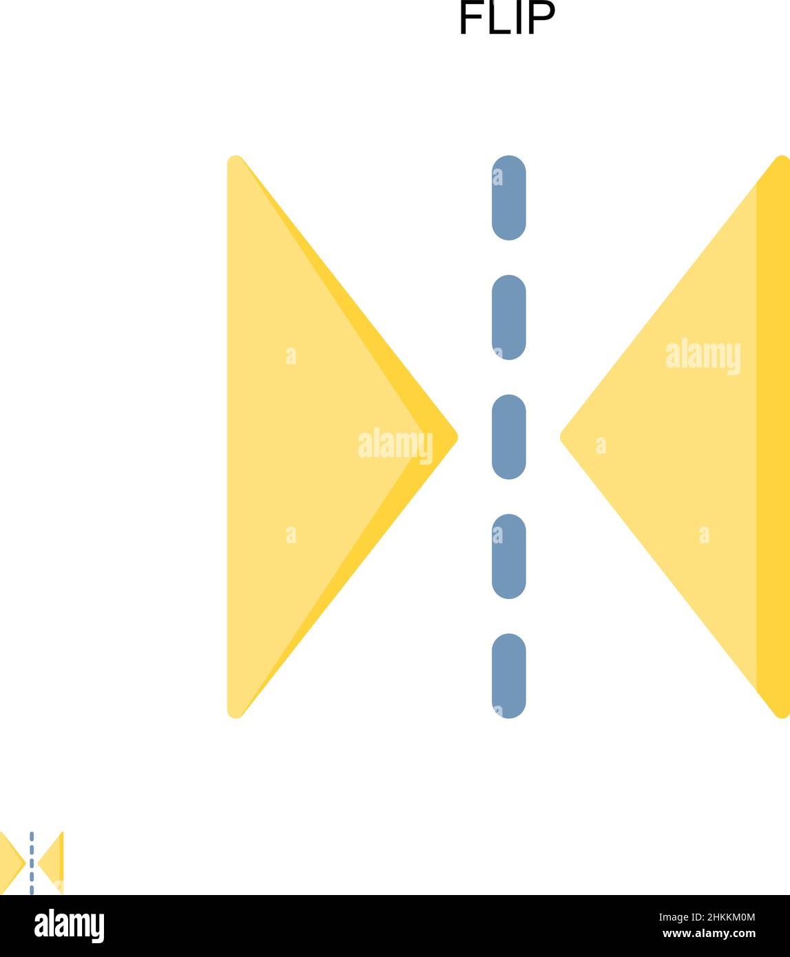 Flip Simple vector icon. Illustration symbol design template for web ...