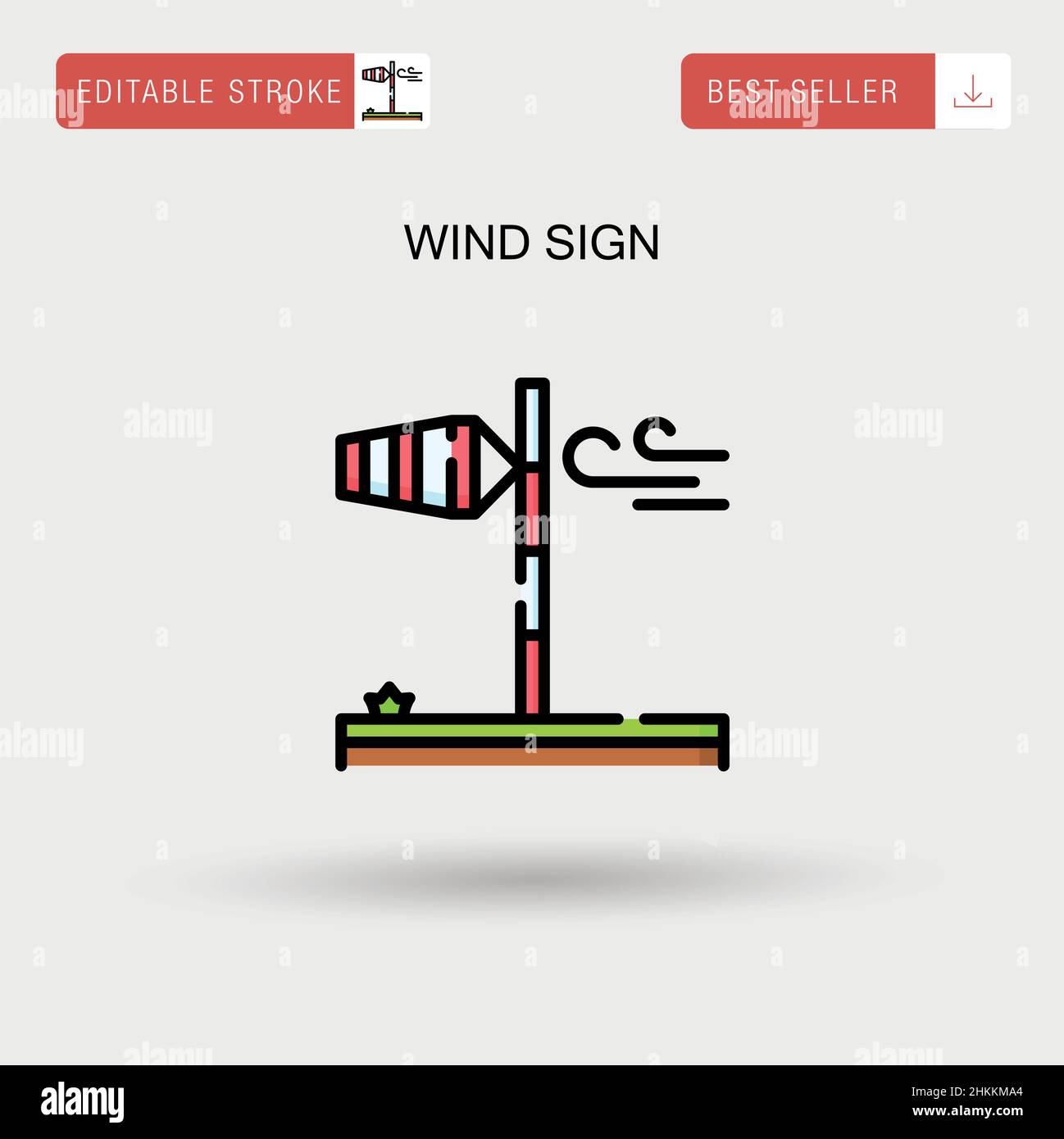 Wind sign Simple vector icon Stock Vector Image & Art - Alamy