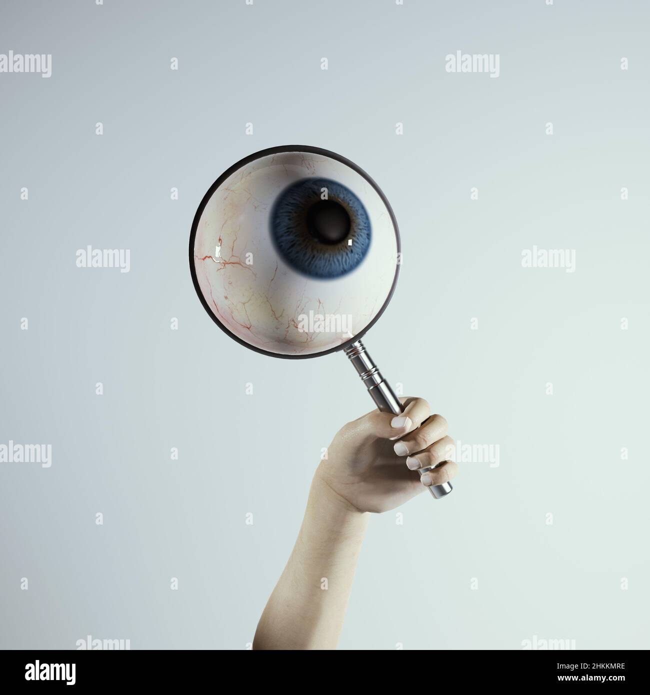 Hand holding spyglass hi-res stock photography and images - Alamy