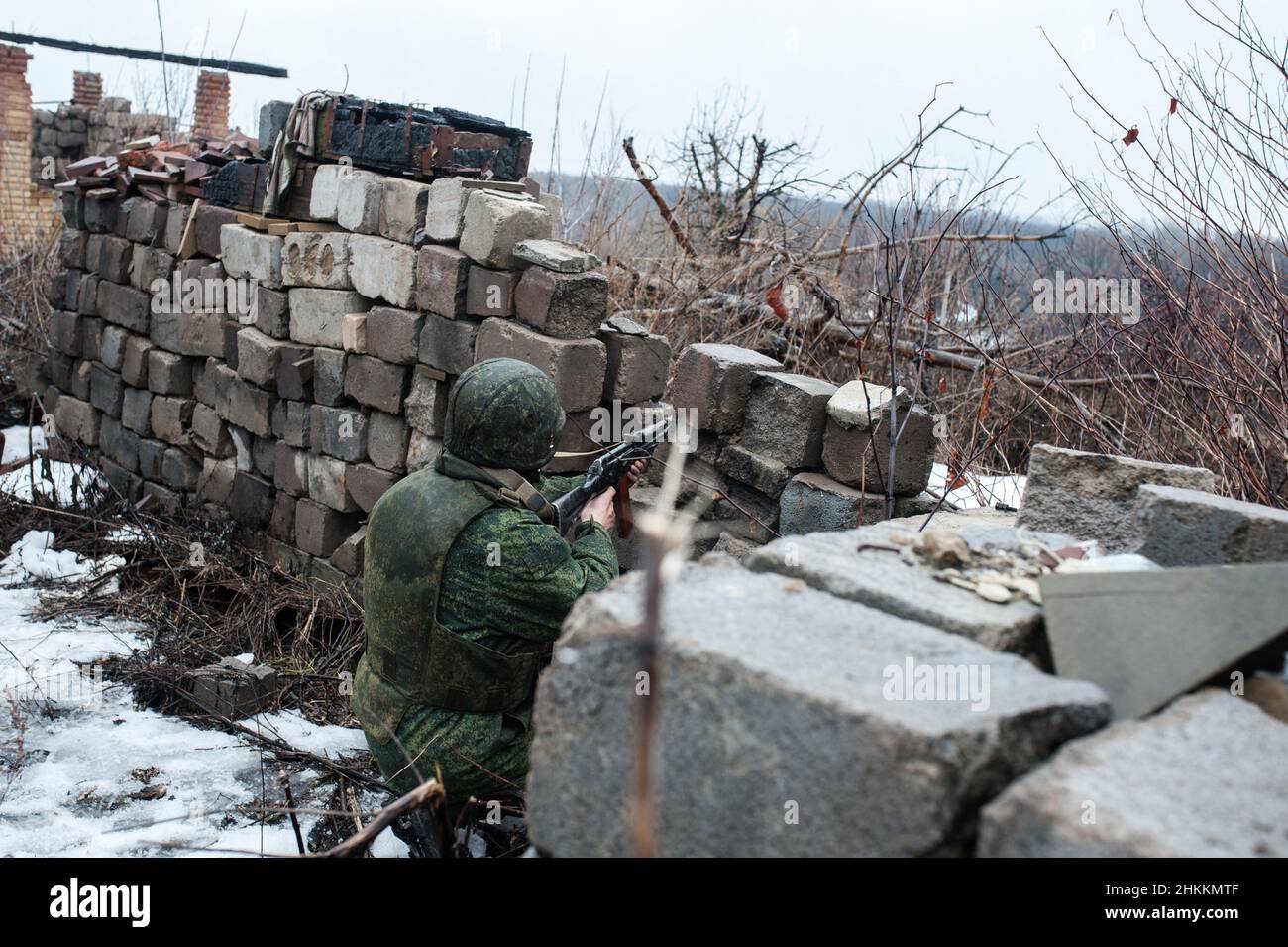 Russian fortifications ukraine hi-res stock photography and images - Alamy