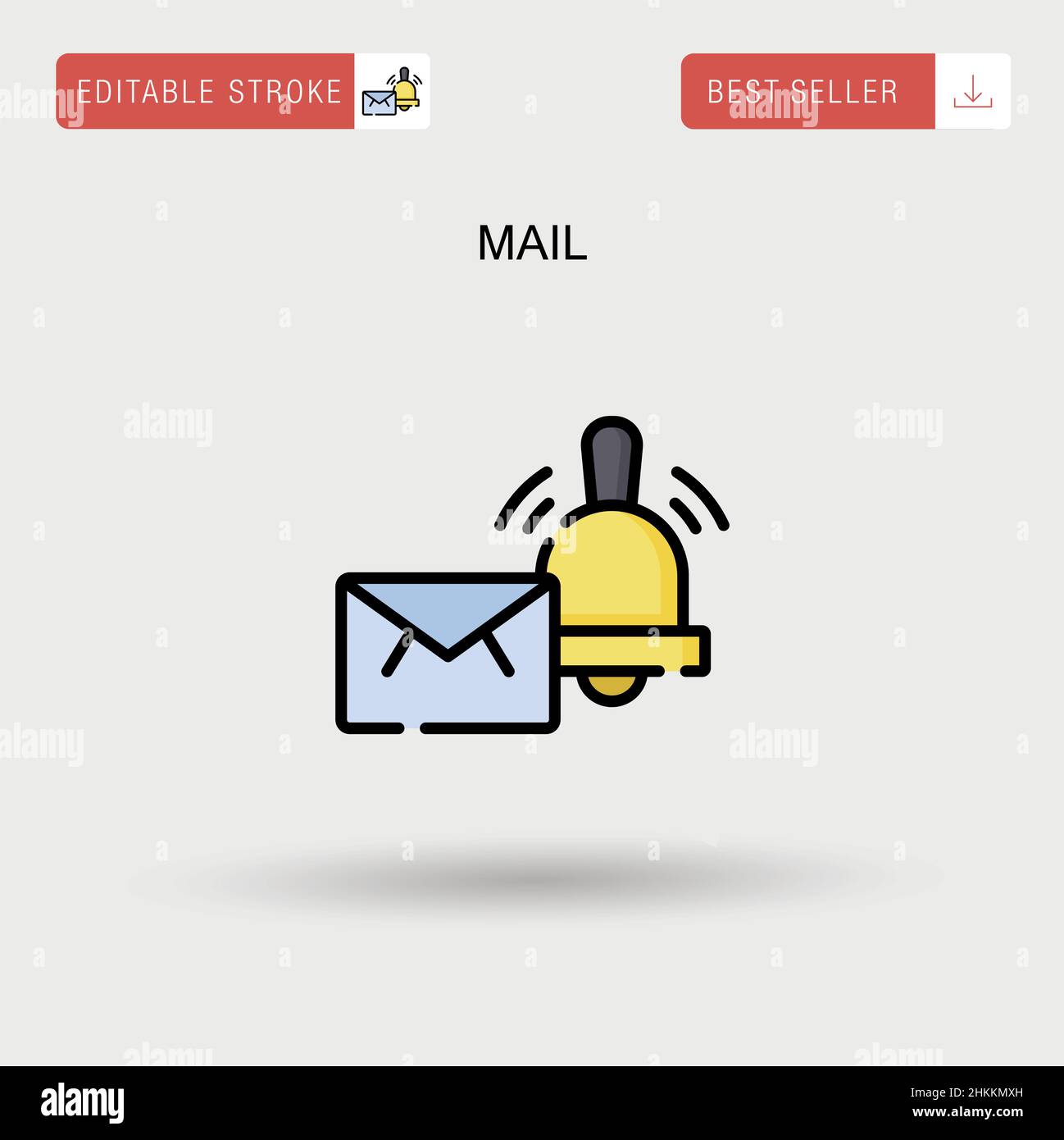 Mail Simple vector icon Stock Vector Image & Art - Alamy