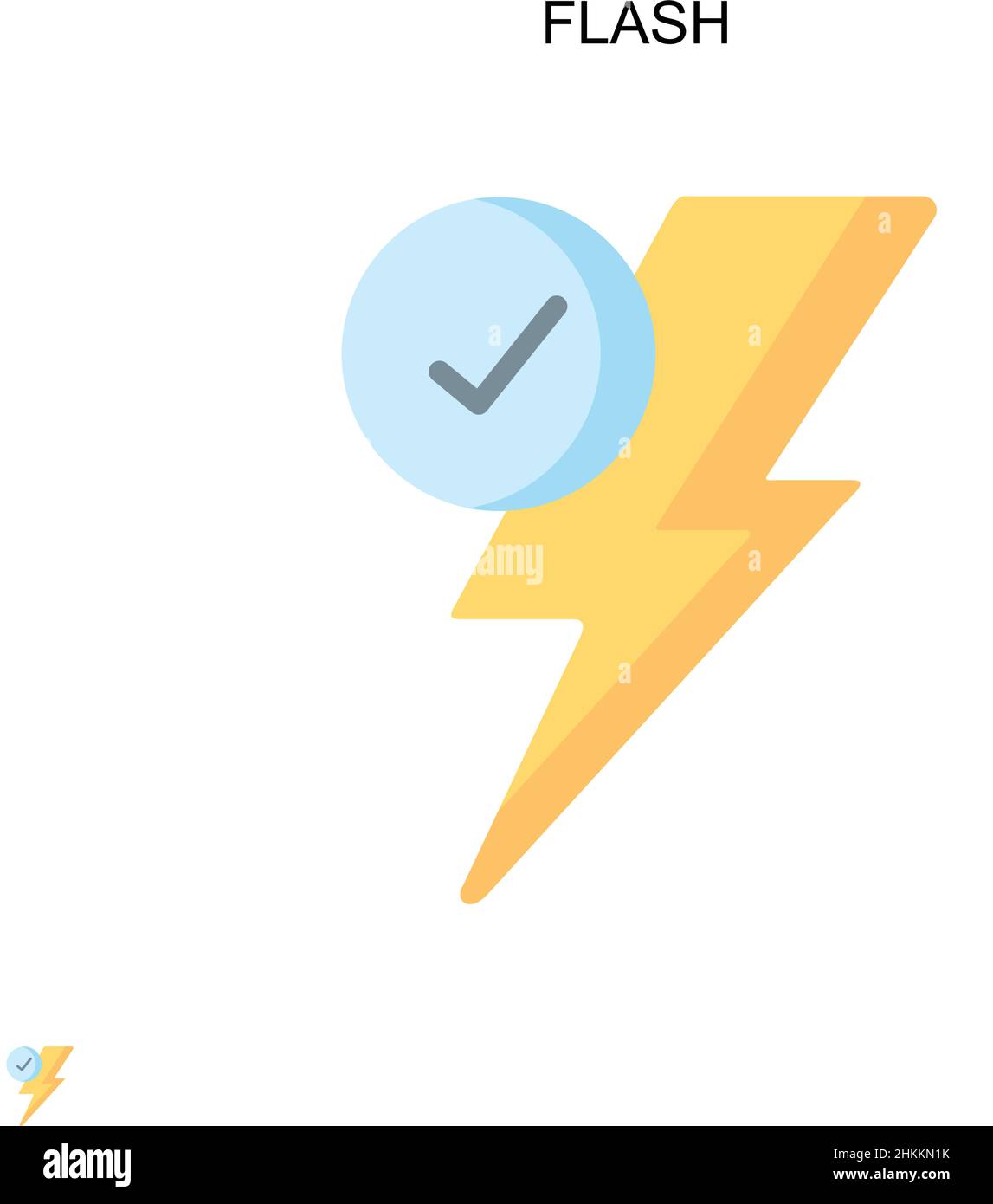 Flash Simple vector icon. Illustration symbol design template for web ...