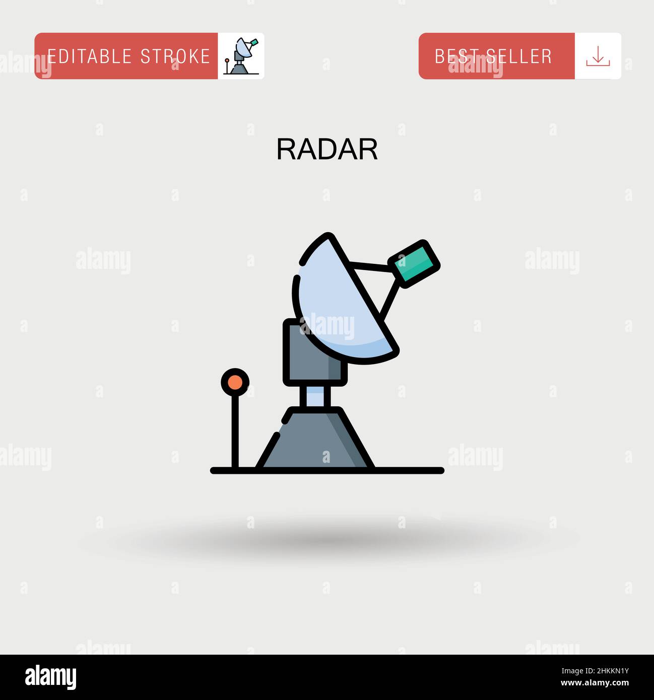 Radar Simple vector icon Stock Vector Image & Art - Alamy