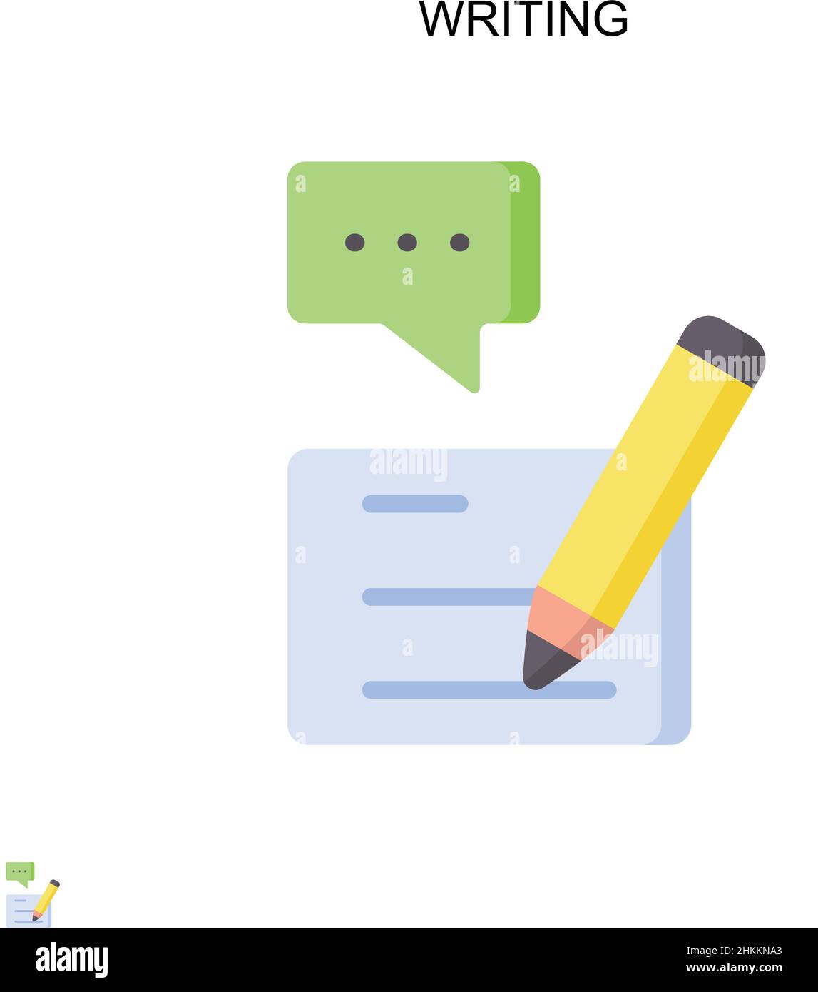 Write writer Stock Vector Images - Alamy