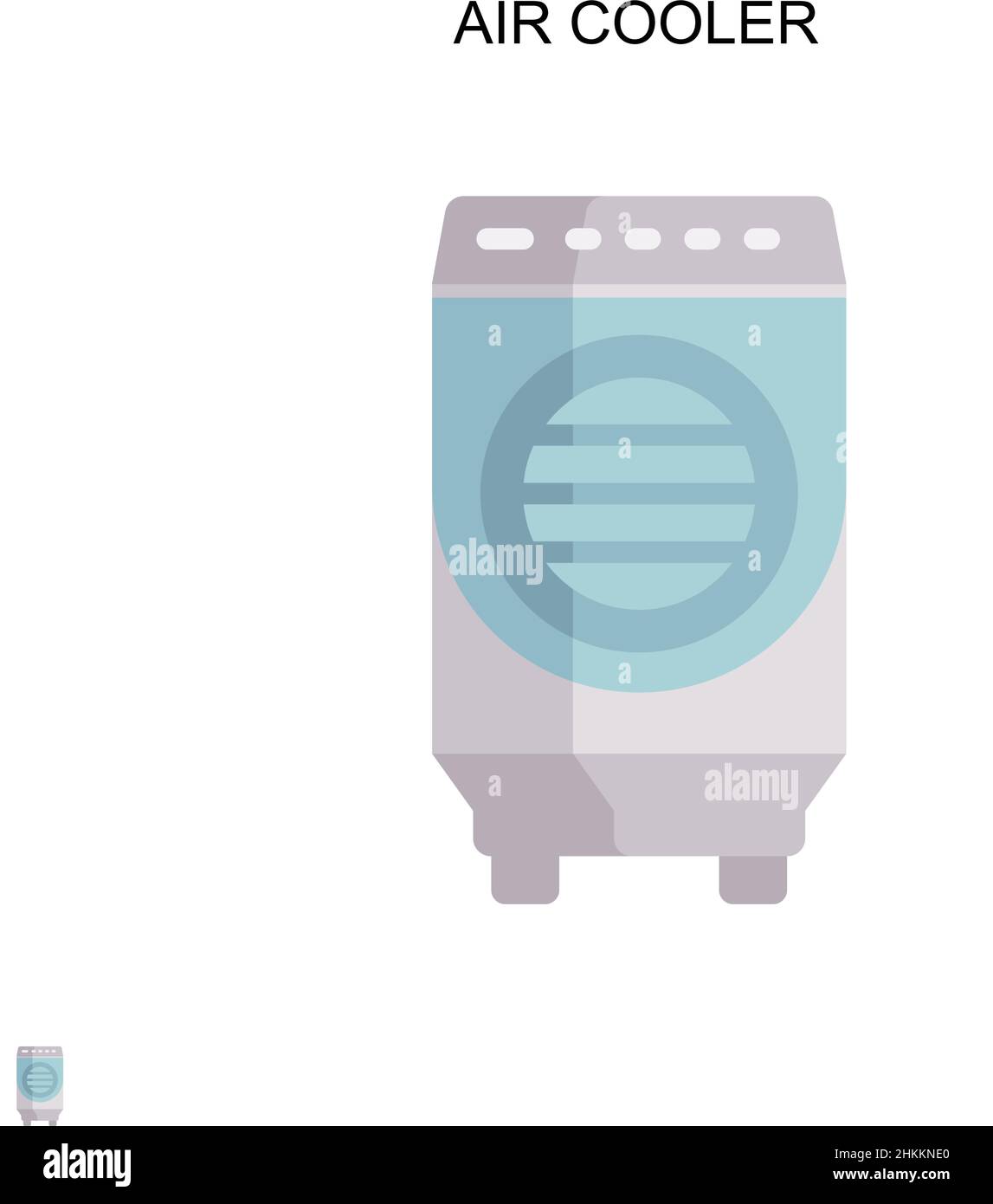 Air cooler Simple vector icon. Illustration symbol design template for ...