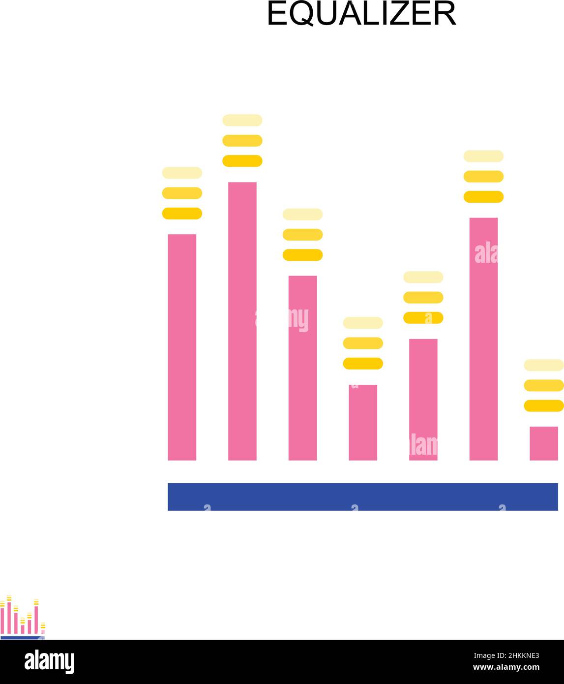 Equalizer Simple vector icon. Illustration symbol design template for ...