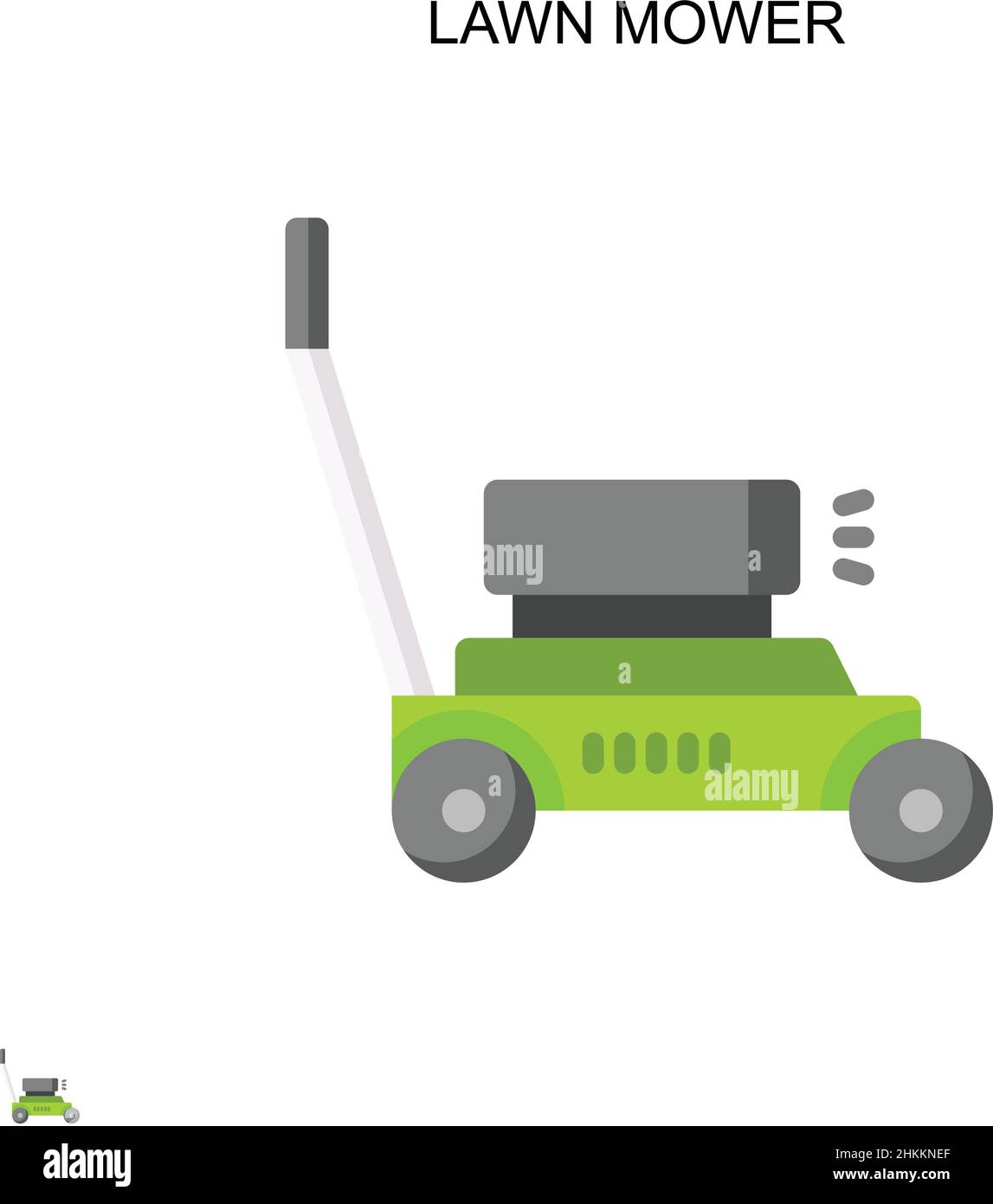 Lawn mower icon hi-res stock photography and images - Alamy