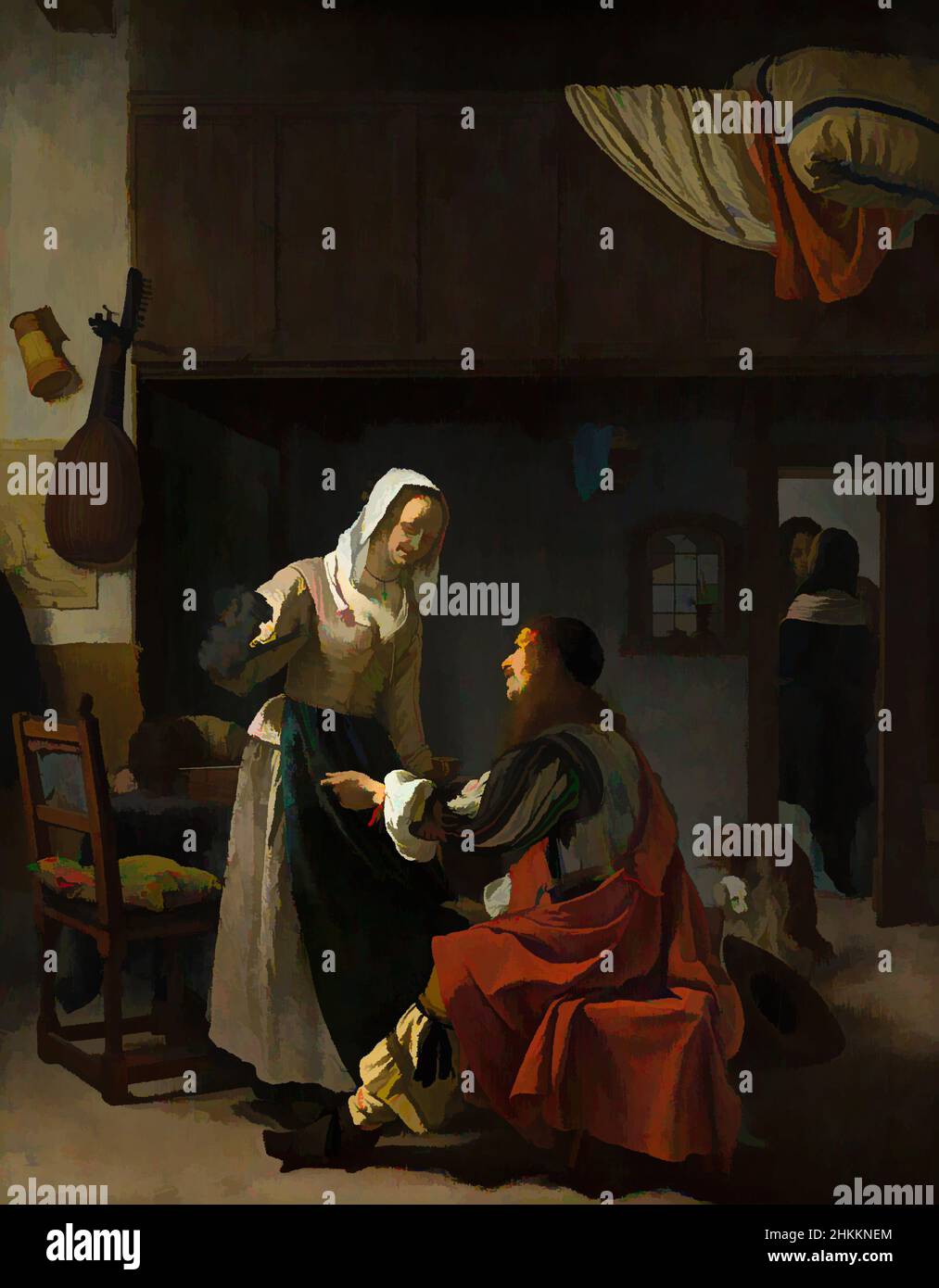 Art inspired by Brothel scene, Frans van Mieris de Oude, c. 1658 - 1659 ...