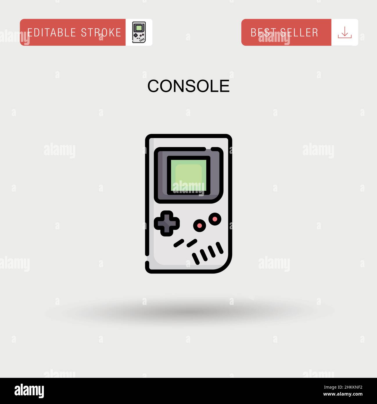 Console Simple vector icon Stock Vector Image & Art - Alamy