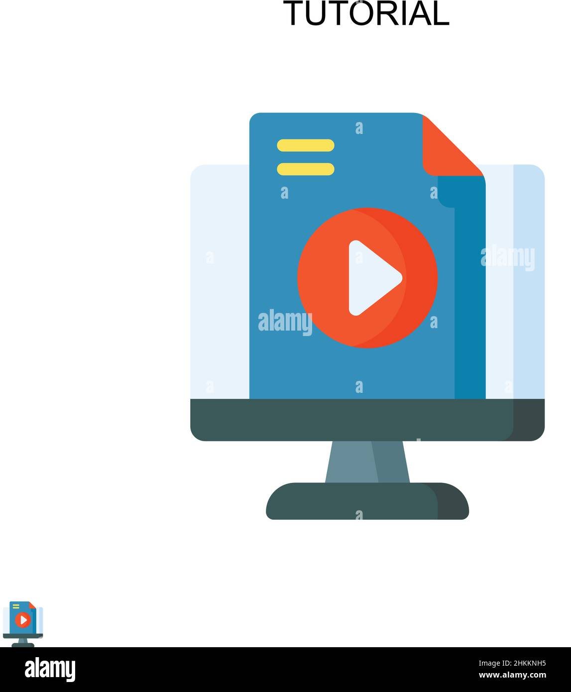 Vector icon tutorial hi-res stock photography and images - Alamy