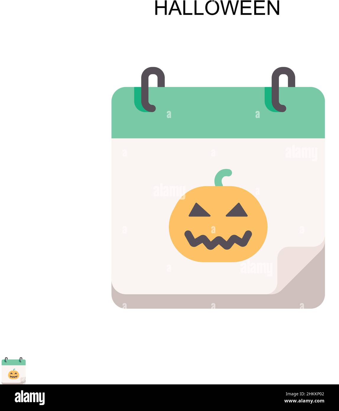 Halloween Simple vector icon. Illustration symbol design template for ...