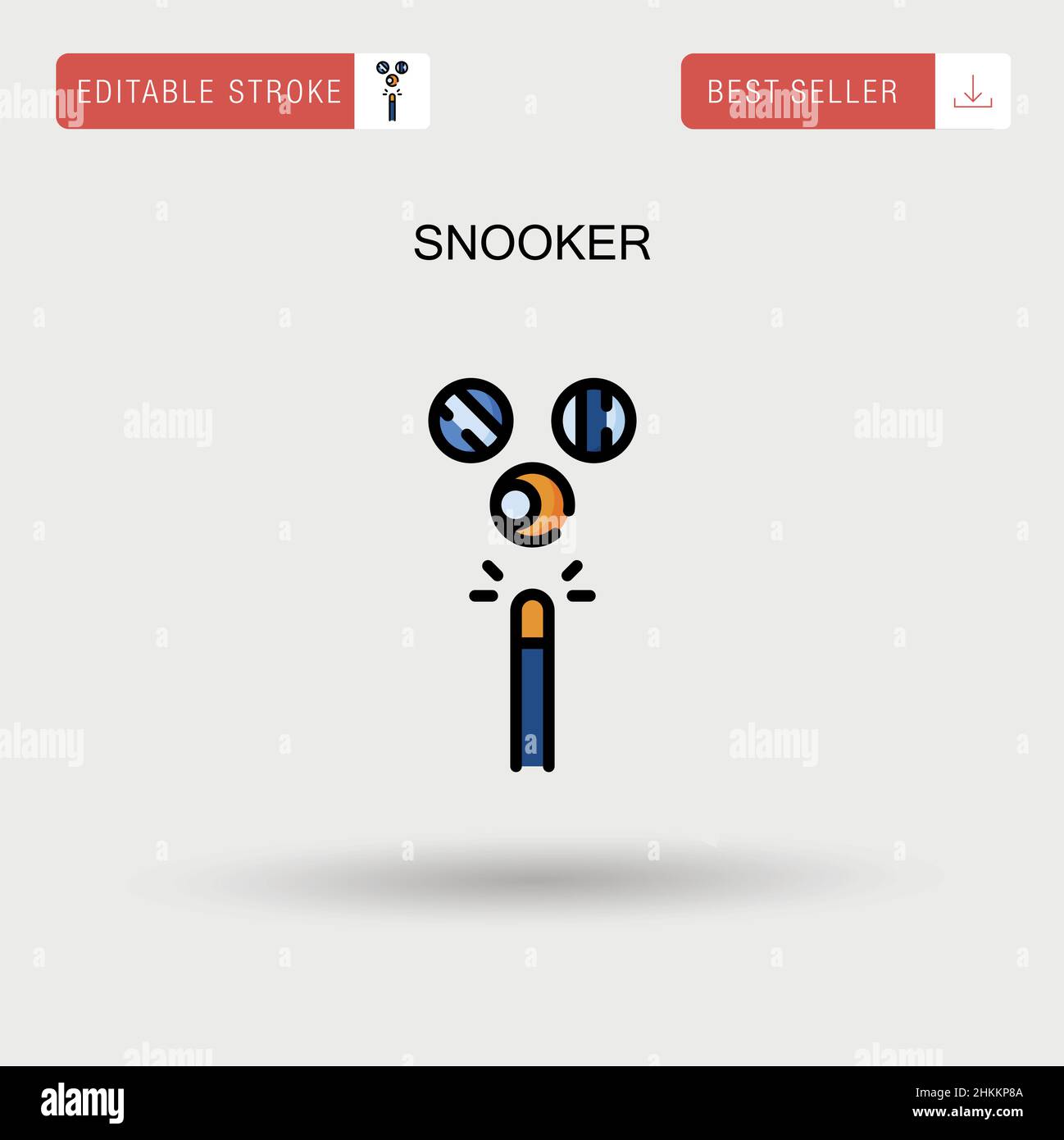 Snooker Simple vector icon Stock Vector Image & Art - Alamy