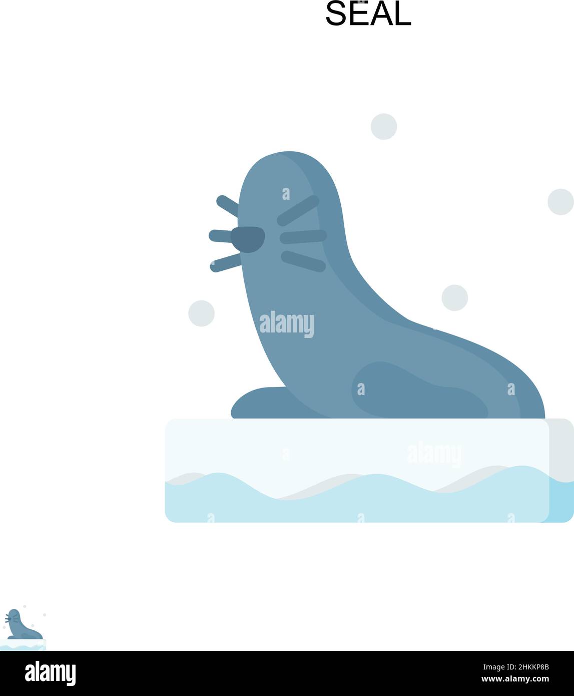 Seal Simple vector icon. Illustration symbol design template for web ...