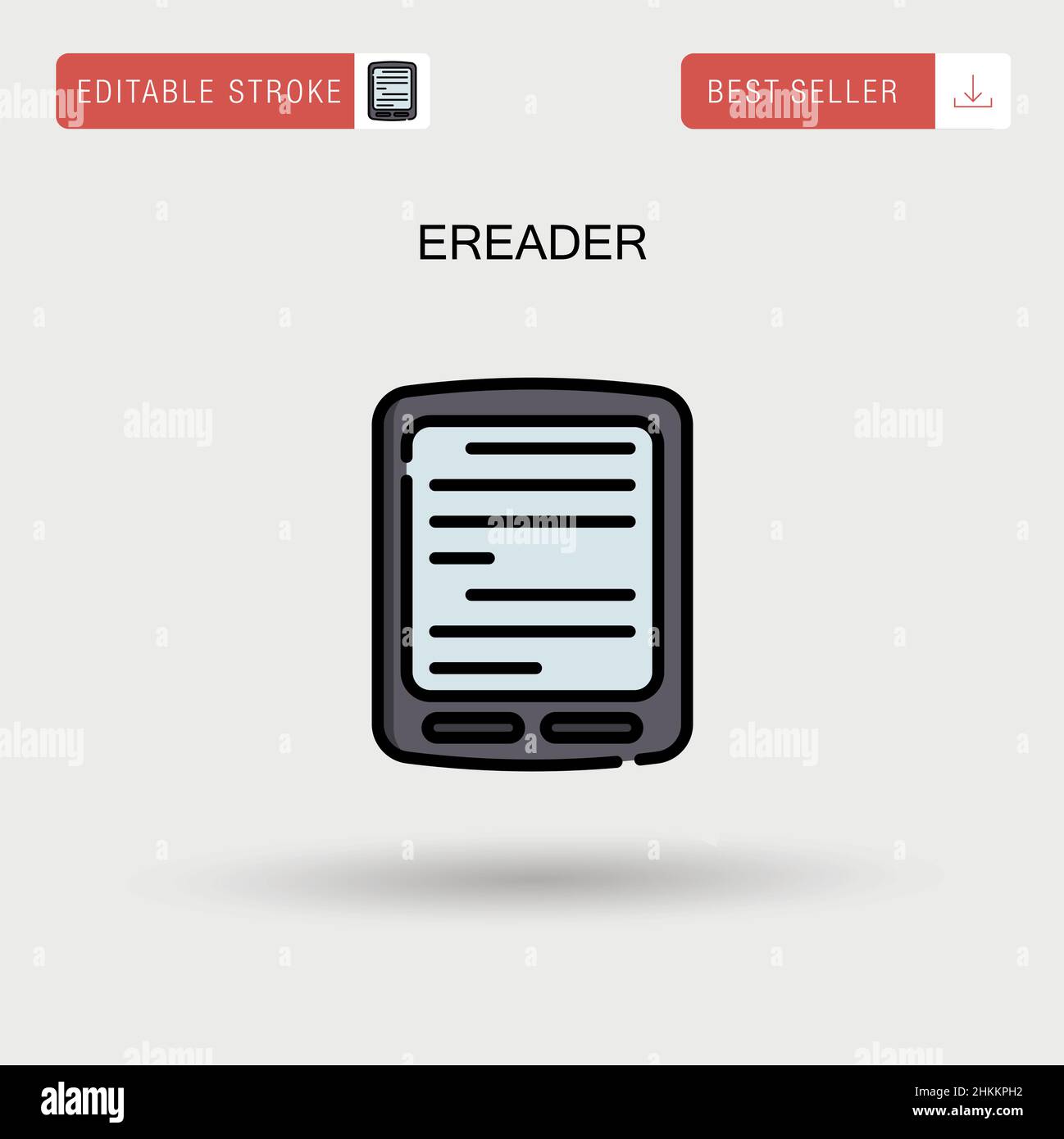 Ereader Simple vector icon Stock Vector Image & Art - Alamy