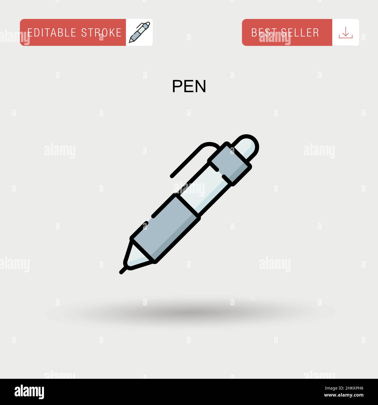 Pen Simple vector icon Stock Vector Image & Art - Alamy