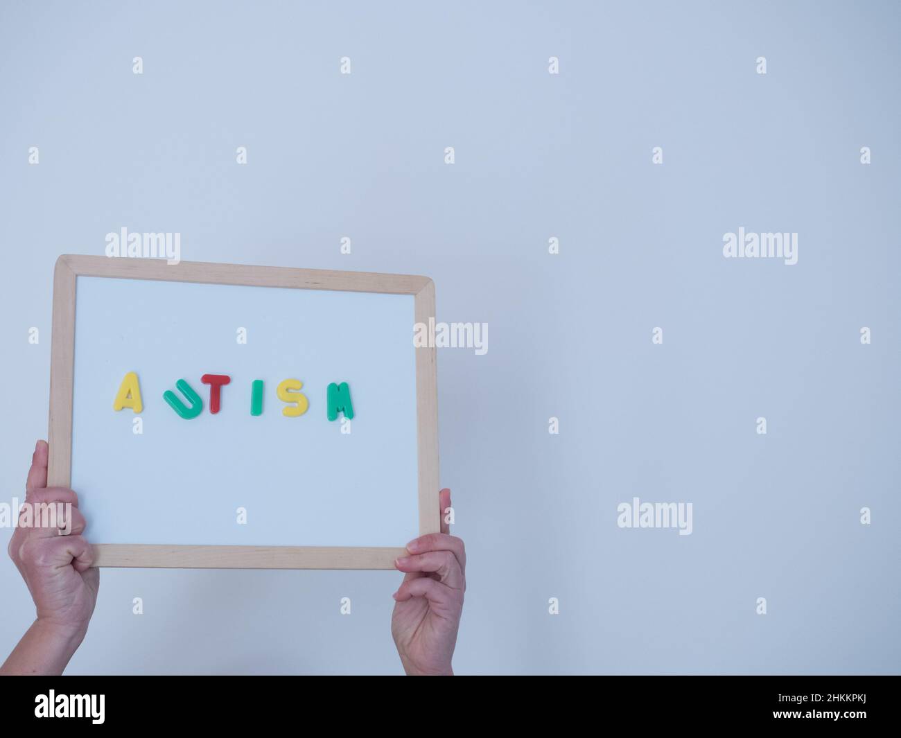 Autism text on blackboard, medical concept background Stock Photo - Alamy