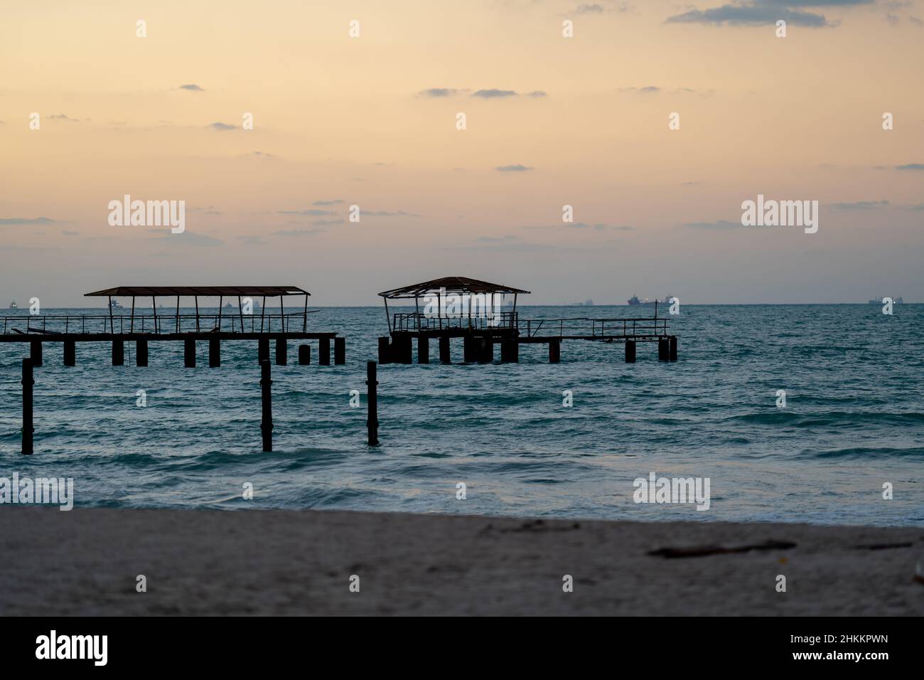 Ajman skyline from the Corniche area Stock Photo - Alamy