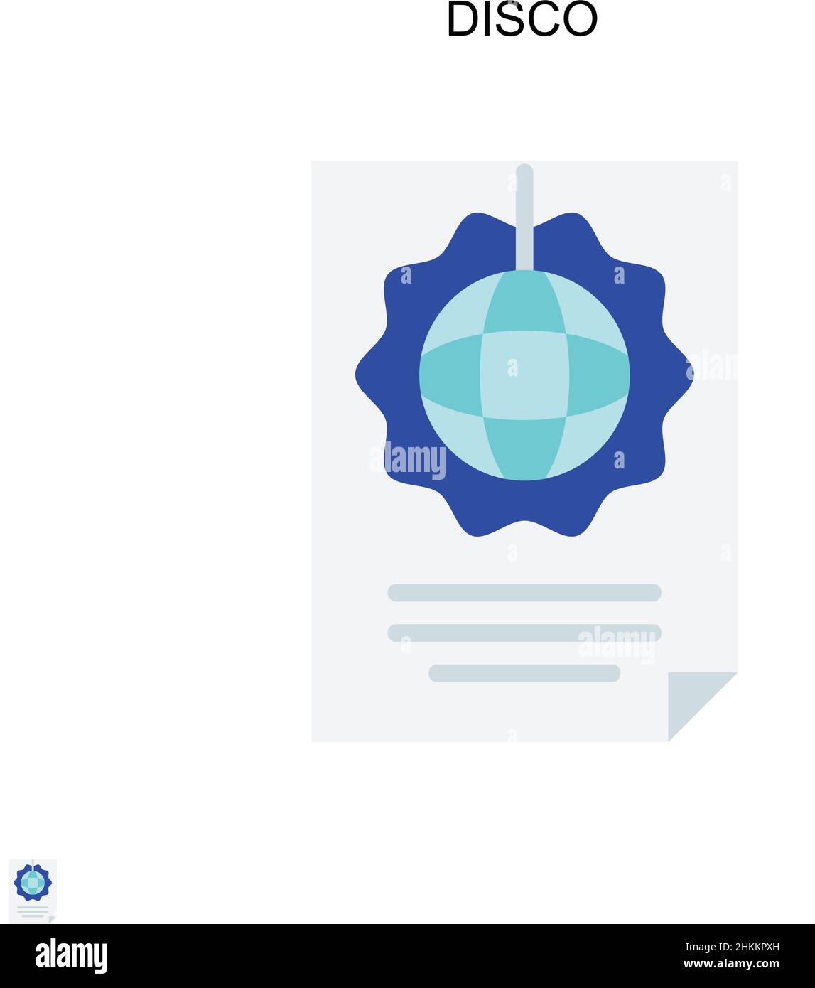 Disco Simple vector icon. Illustration symbol design template for web ...